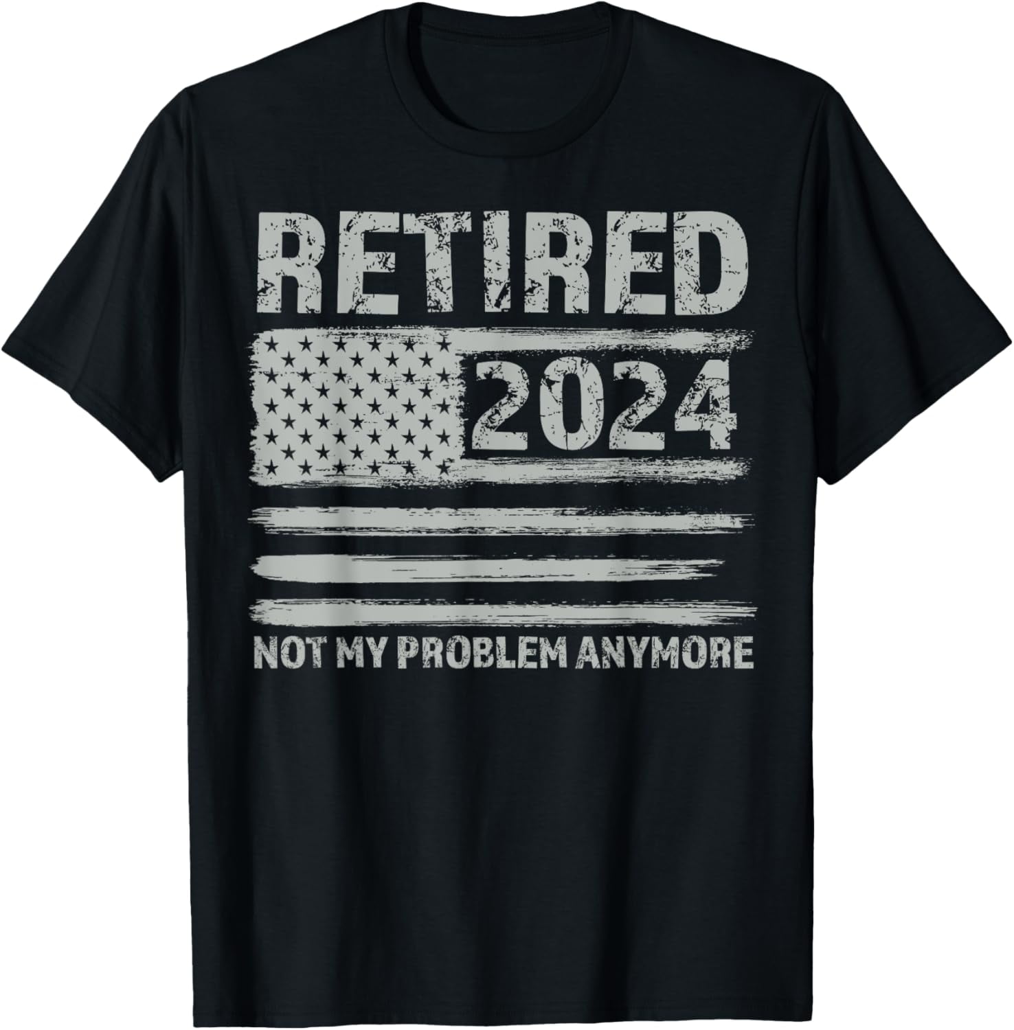 t-shirt Retired 2024 Decoration Men Women Retirement T-Shirt mens，black ...