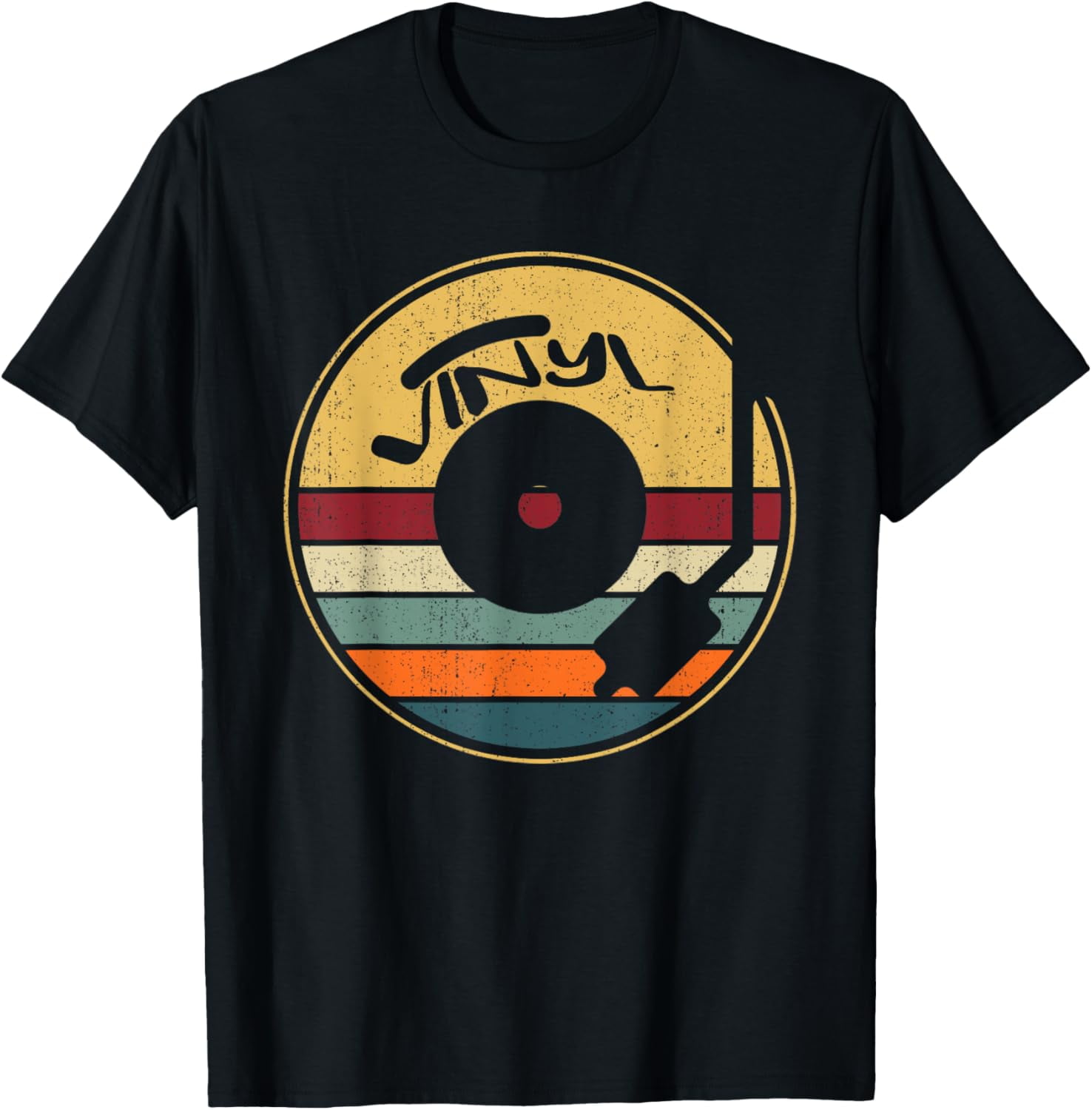 t-shirt Retro Vinyl Record - Vintage Vinyls LP Record T-Shirt mens ...