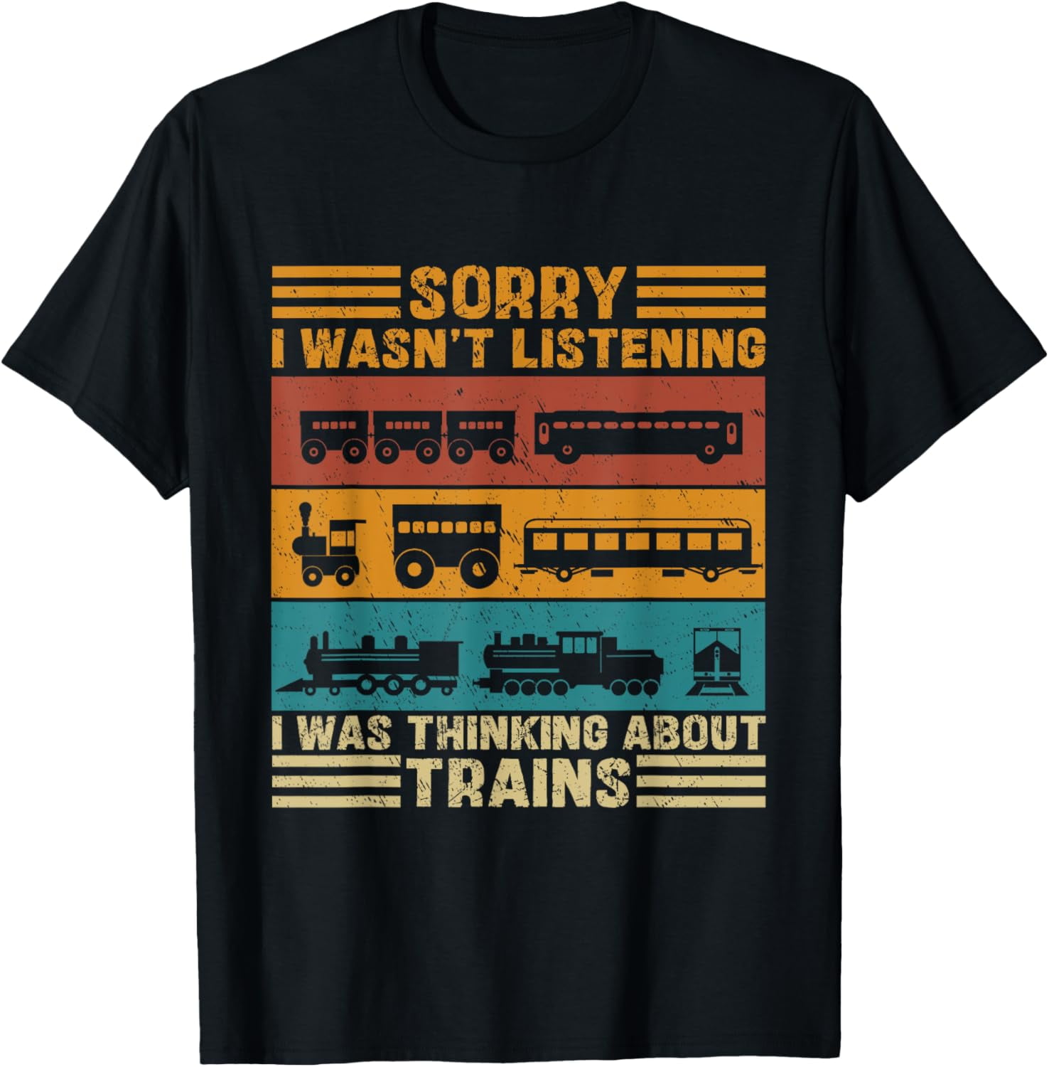 t-shirt Retro Wagon Train Lover Model Railroad Conductor Funny Train T ...