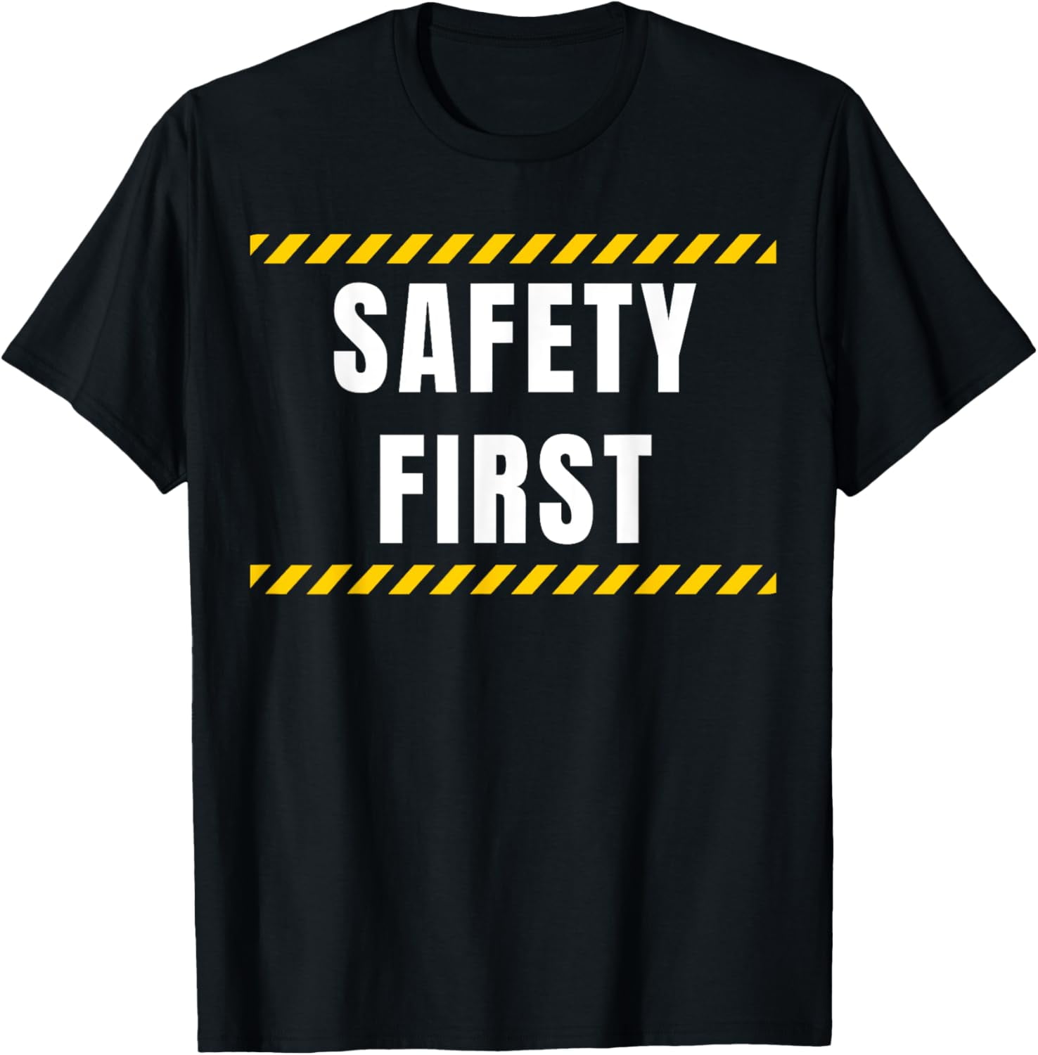 t-shirt Safety First T-Shirt mens，black，women，funny，journey，Crew Neck ...