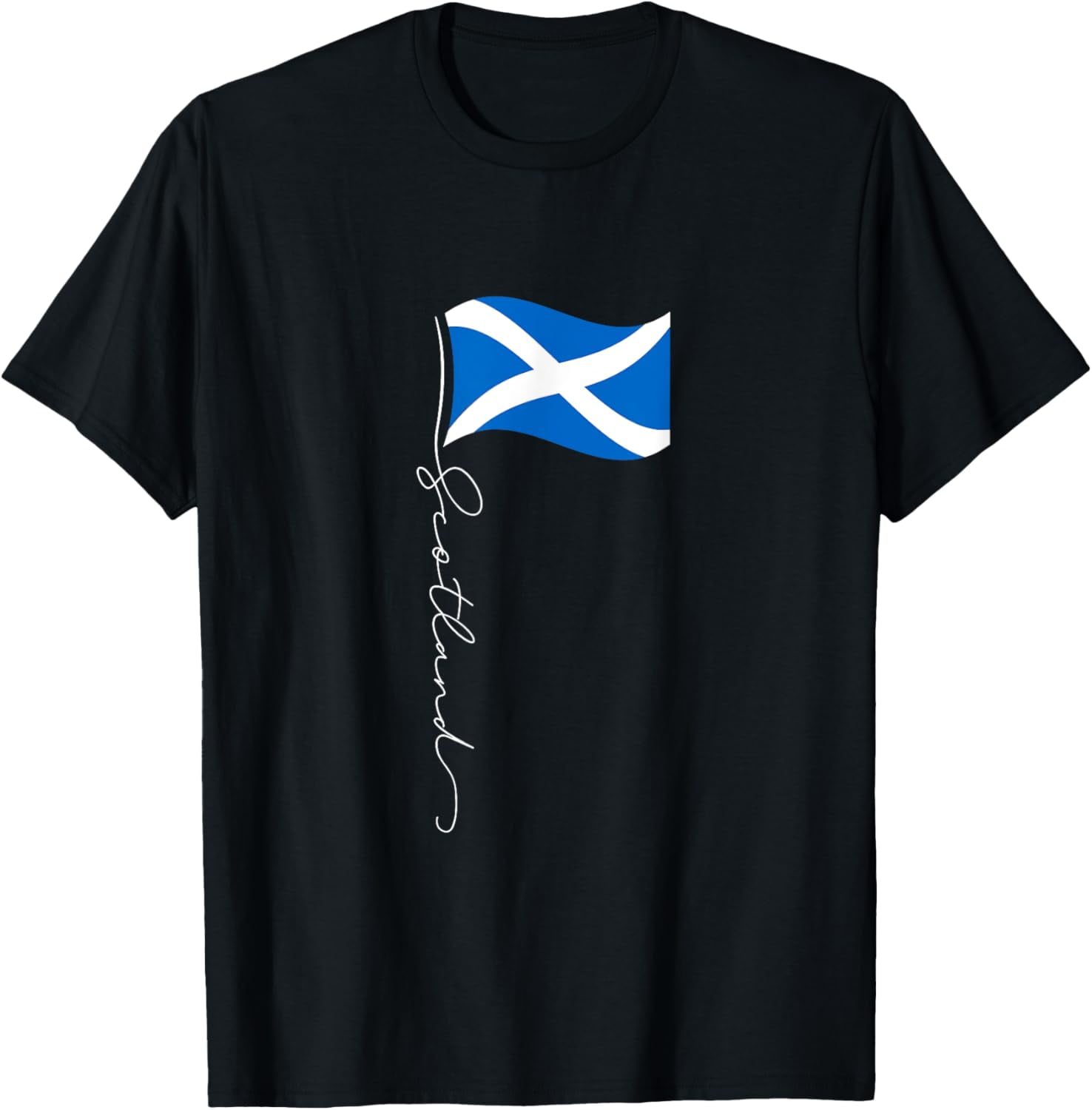 t-shirt Scotland Signature Flag Pole - Patriotic Scottish Flag T-Shirt ...