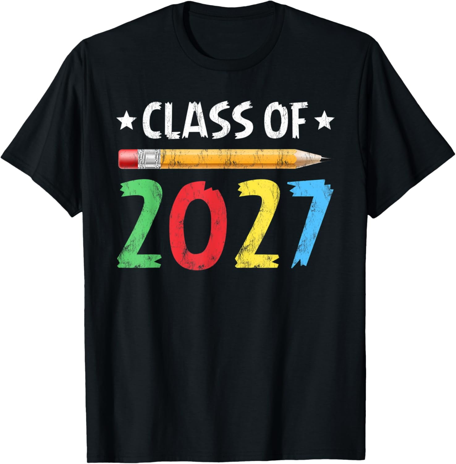 t-shirt Senior 2027 Retro Class of 2027 Seniors Graduation 27 T-Shirt ...
