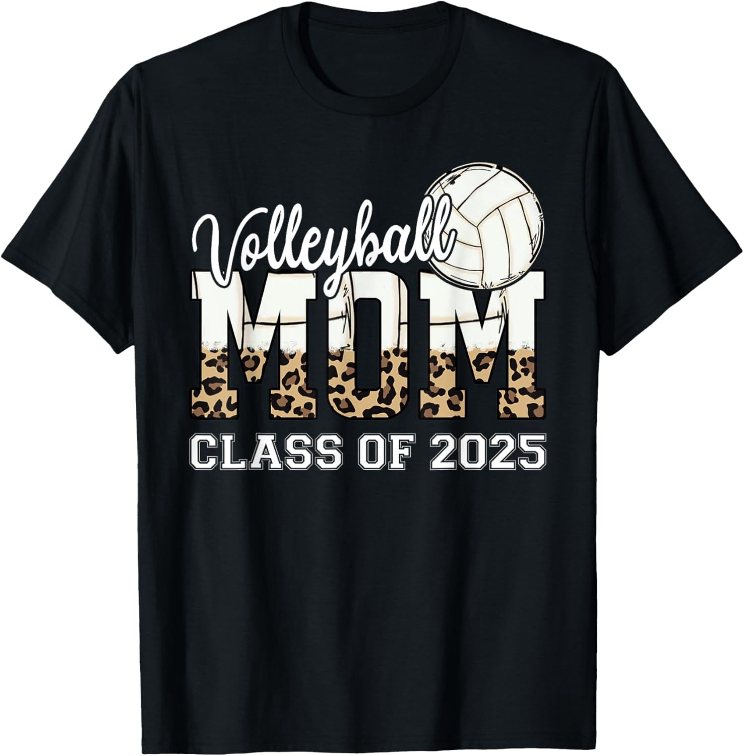 t-shirt Senior Volleyball Mom Class Of 2025 Graduation Graduate T-Shirt ...