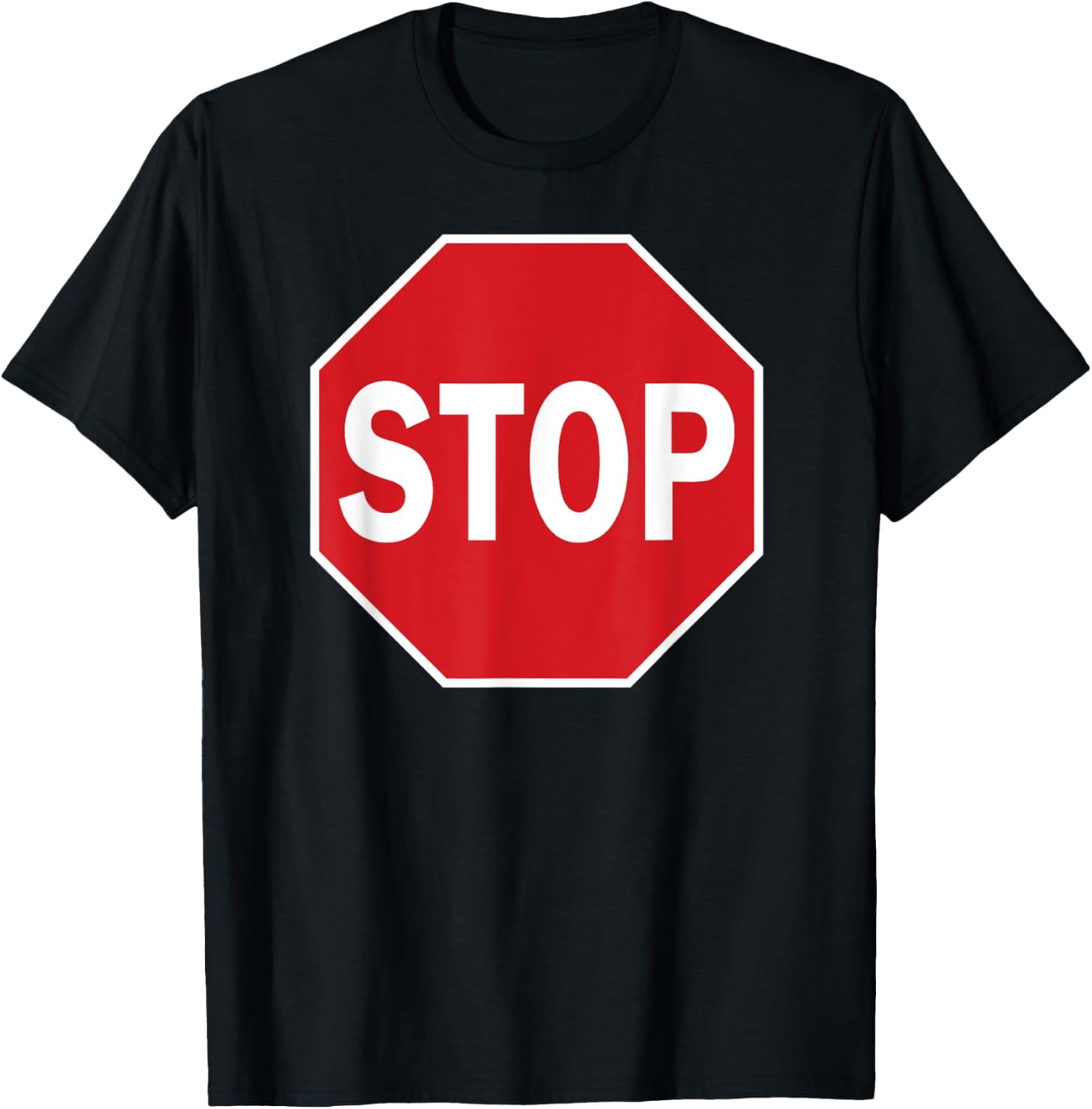 t-shirt Stop Sign Gift Novelty Road Signs Halloween Outfit T-Shirt ...