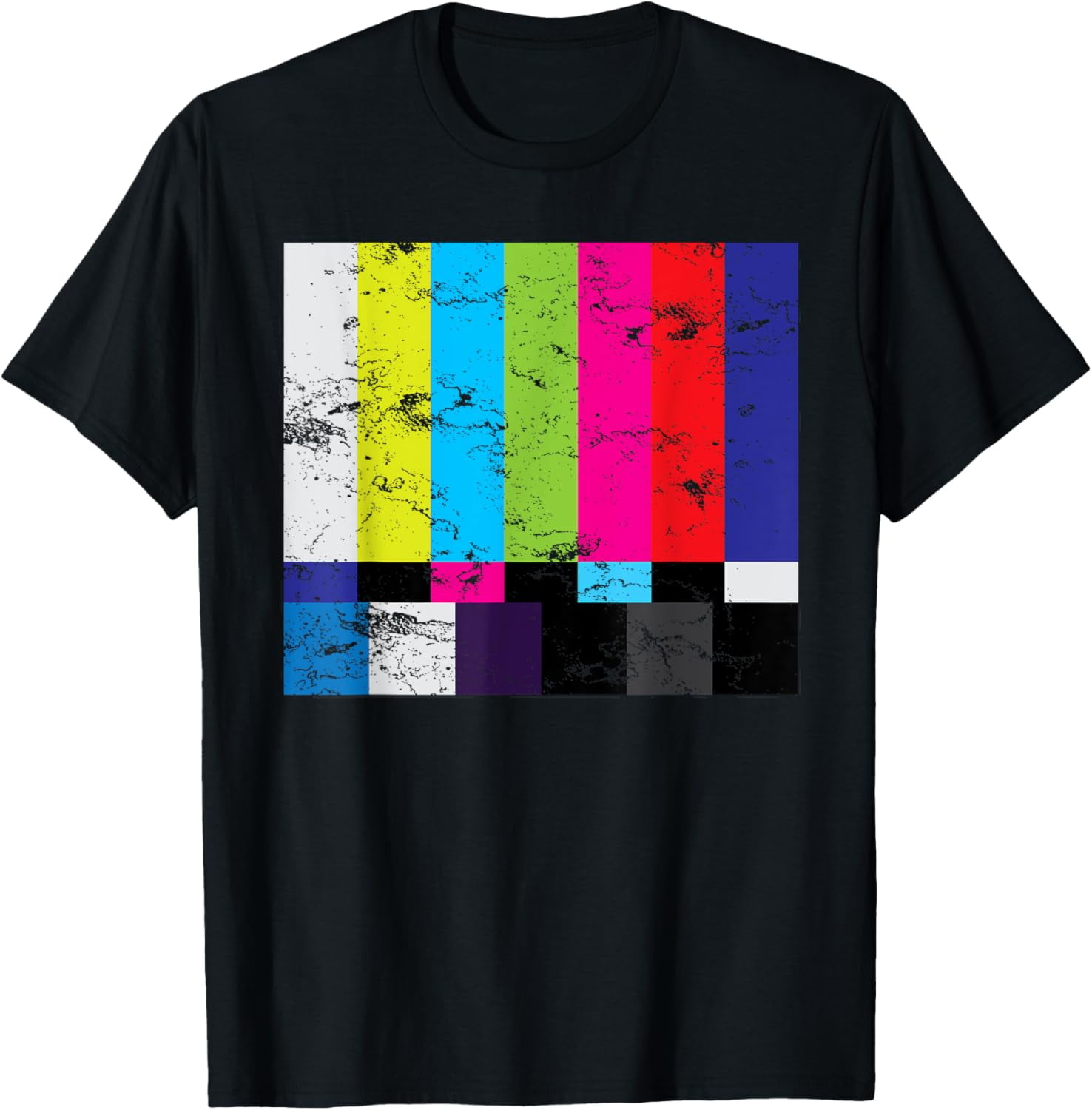 t-shirt TV Color Bars Shirt Television Test Pattern Monitor Tee Gift ...