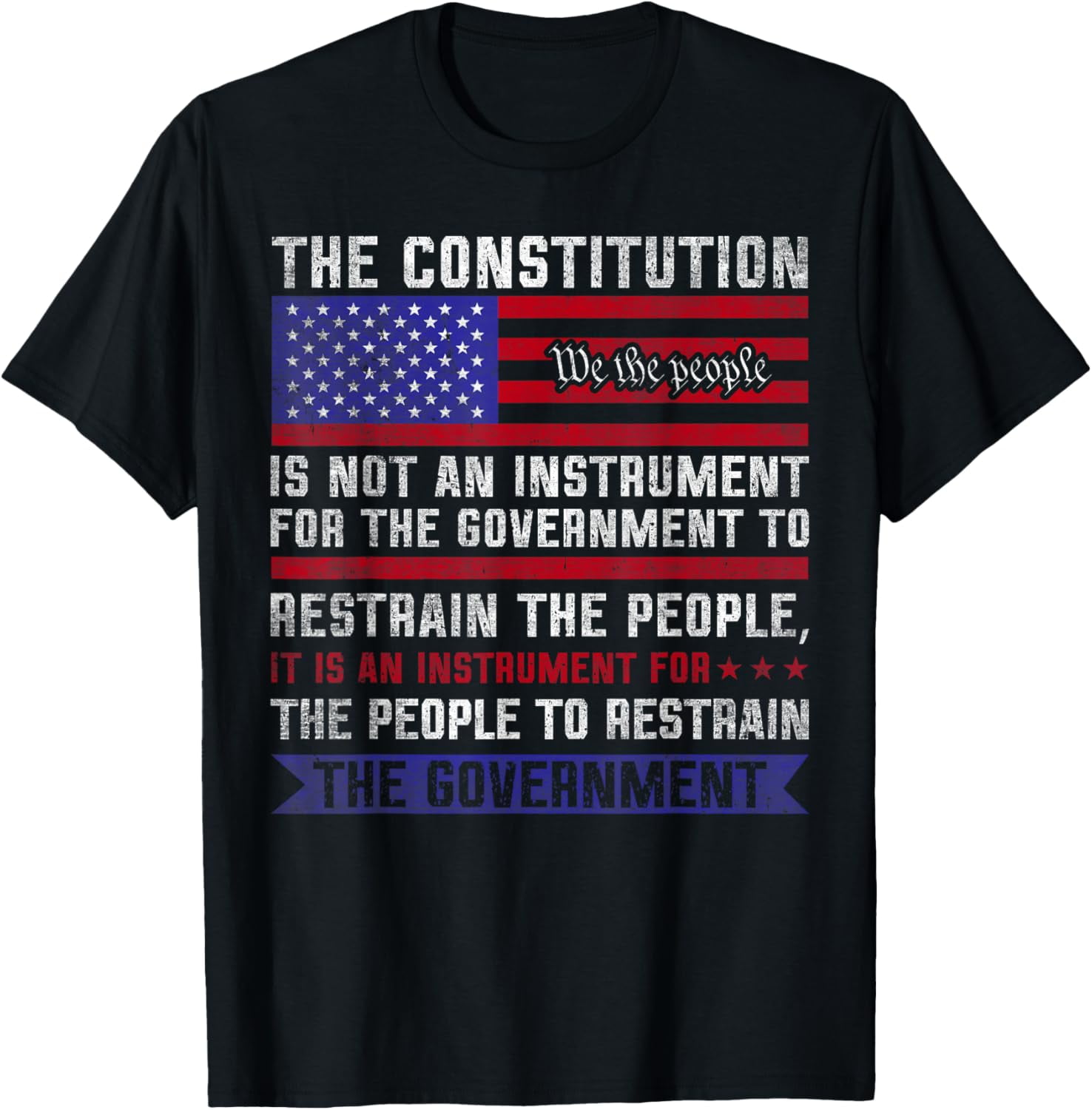 t-shirt The Constitution Is An Instrument - US Patriotic T-Shirt ...