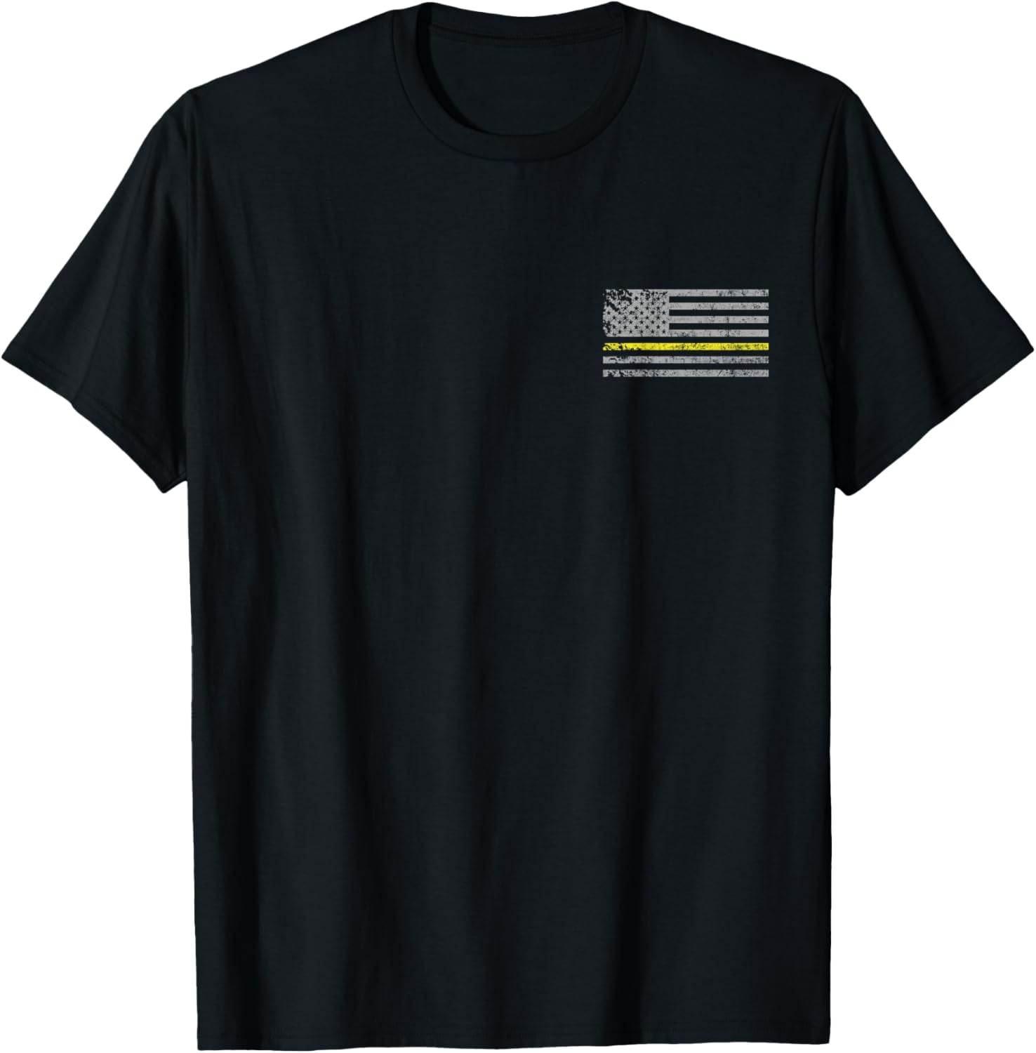 t-shirt Thin Yellow Line American Flag Emergency Dispatcher T-Shirt ...