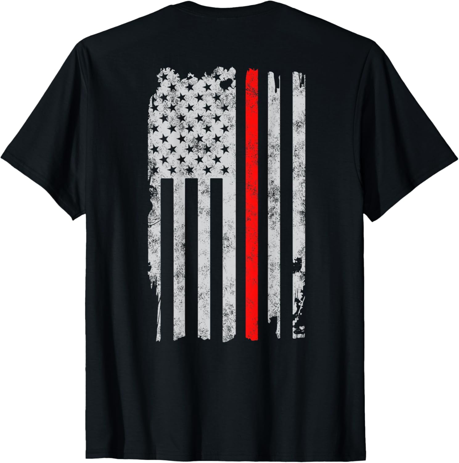 t-shirt Thin red line American flag Patriot Firefighter gift Fireman T ...