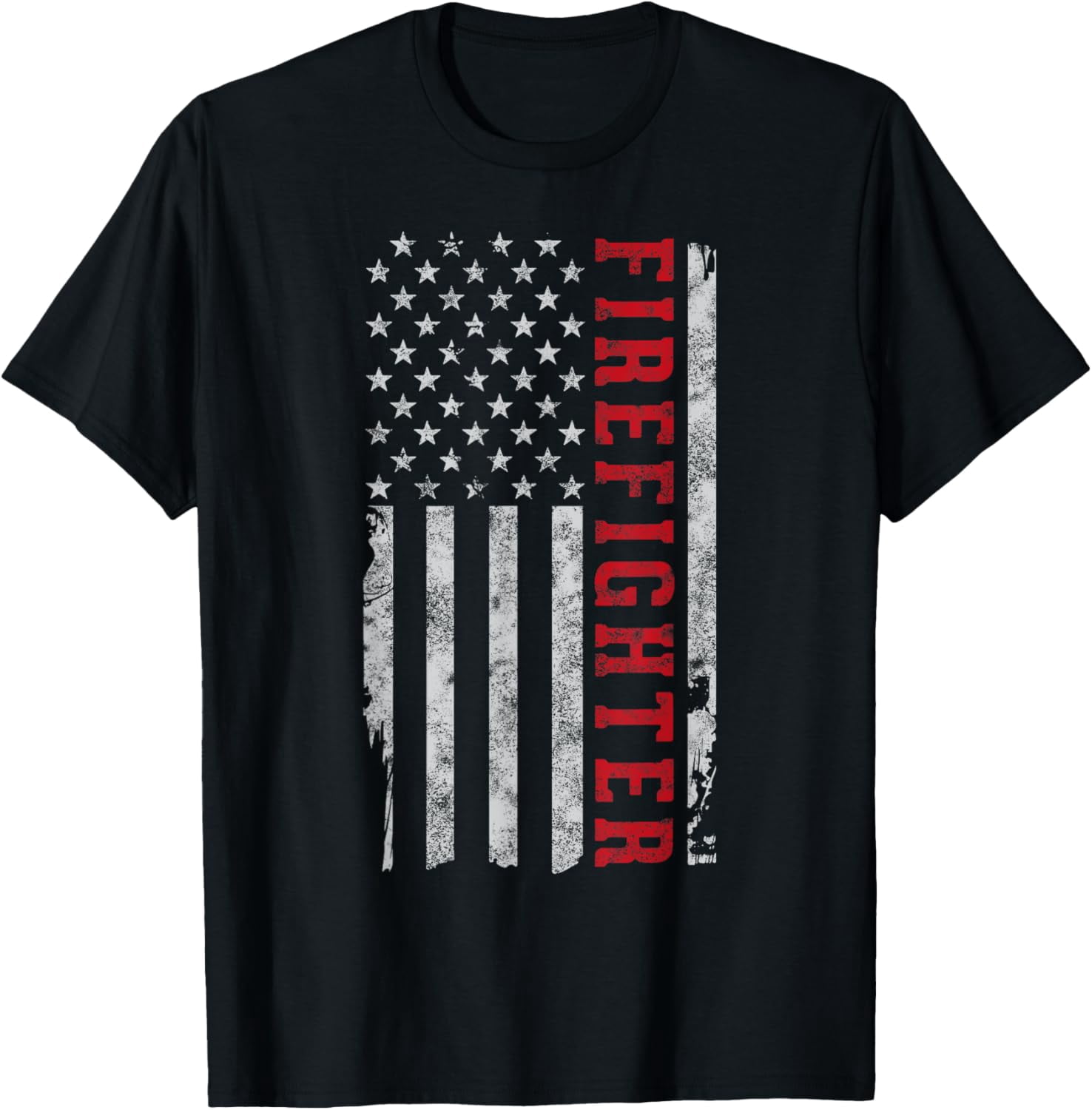 t-shirt Thin red line USA flag Firefighter gift for 4th of July T-Shirt ...