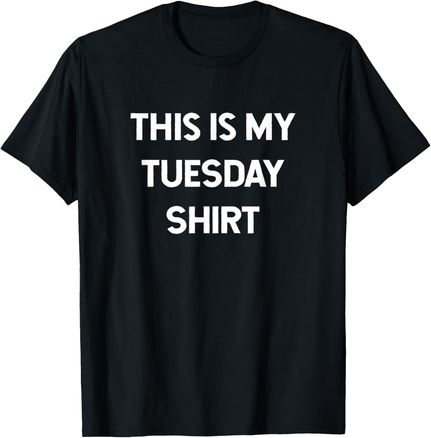 t-shirt This is my Tuesday Shirt Days of the Week Shirts mens，black ...