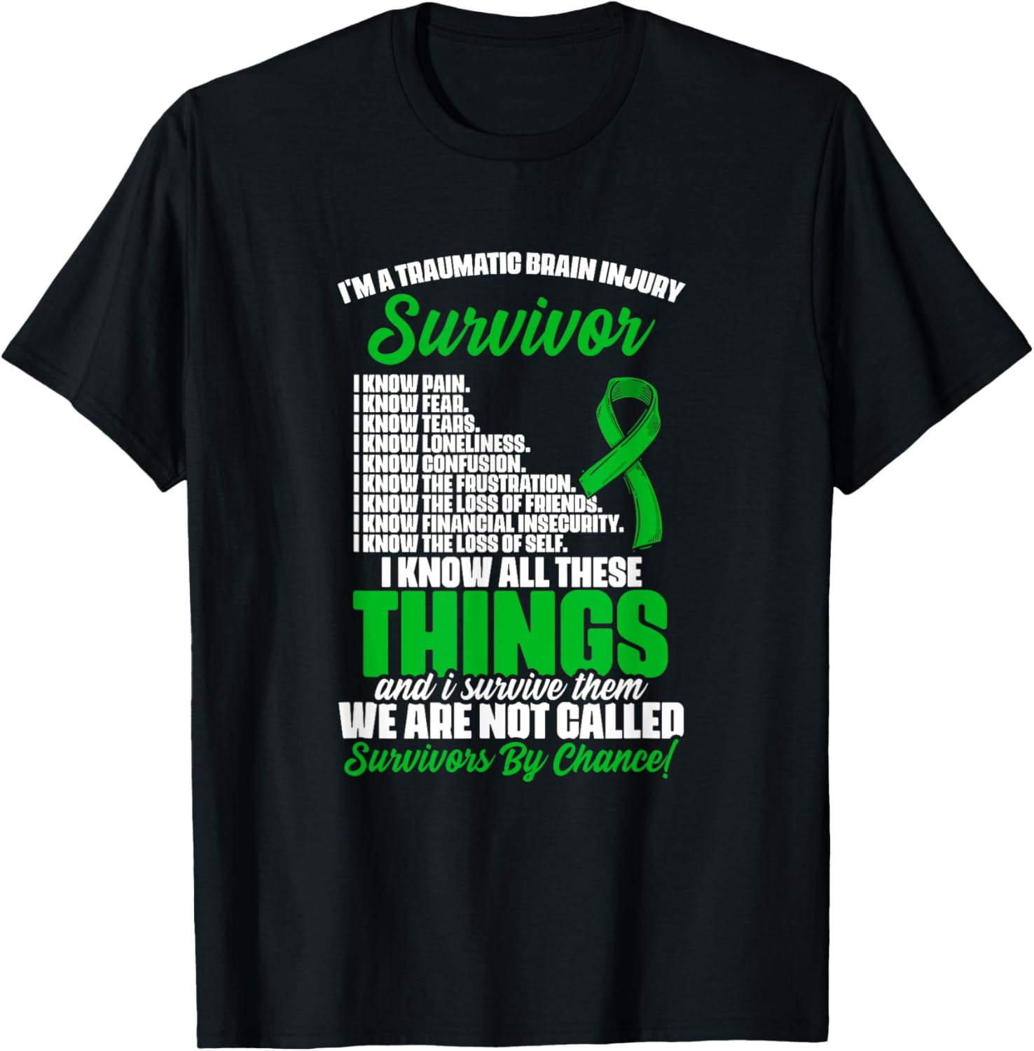 t-shirt Traumatic Brain Injury Survivor Support TBI Survivor T-Shirt ...