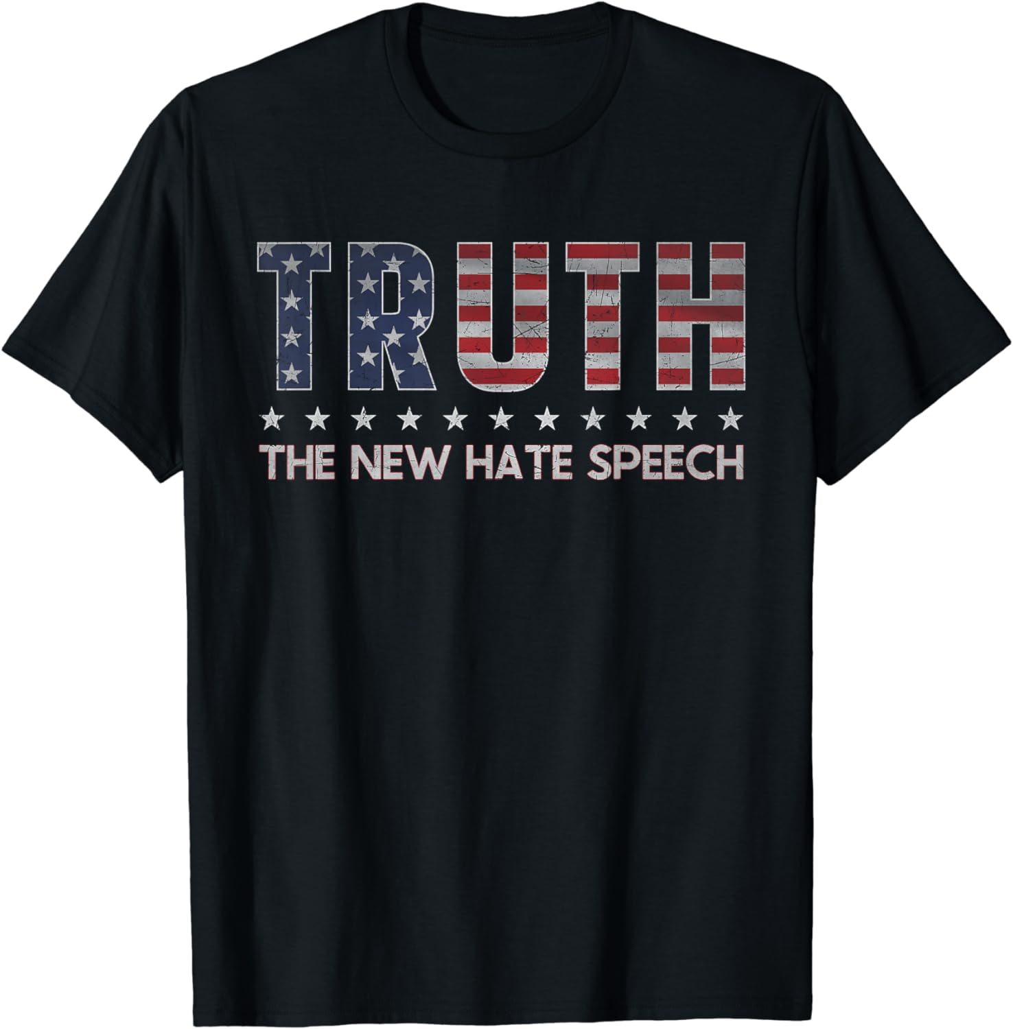 t-shirt Truth The New Hate Speech Political Correctness USA Flag T ...