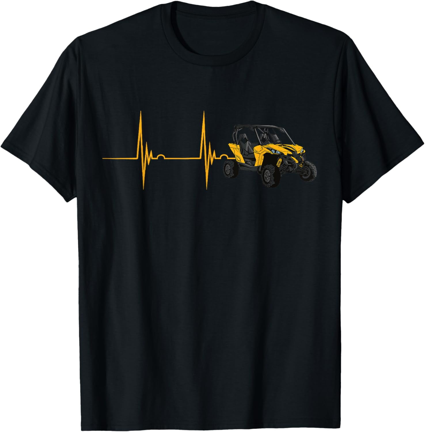 t-shirt UTV Quad Bike Heartbeat EKG Pulse 4x4 Offroad Vehicle SXS T ...