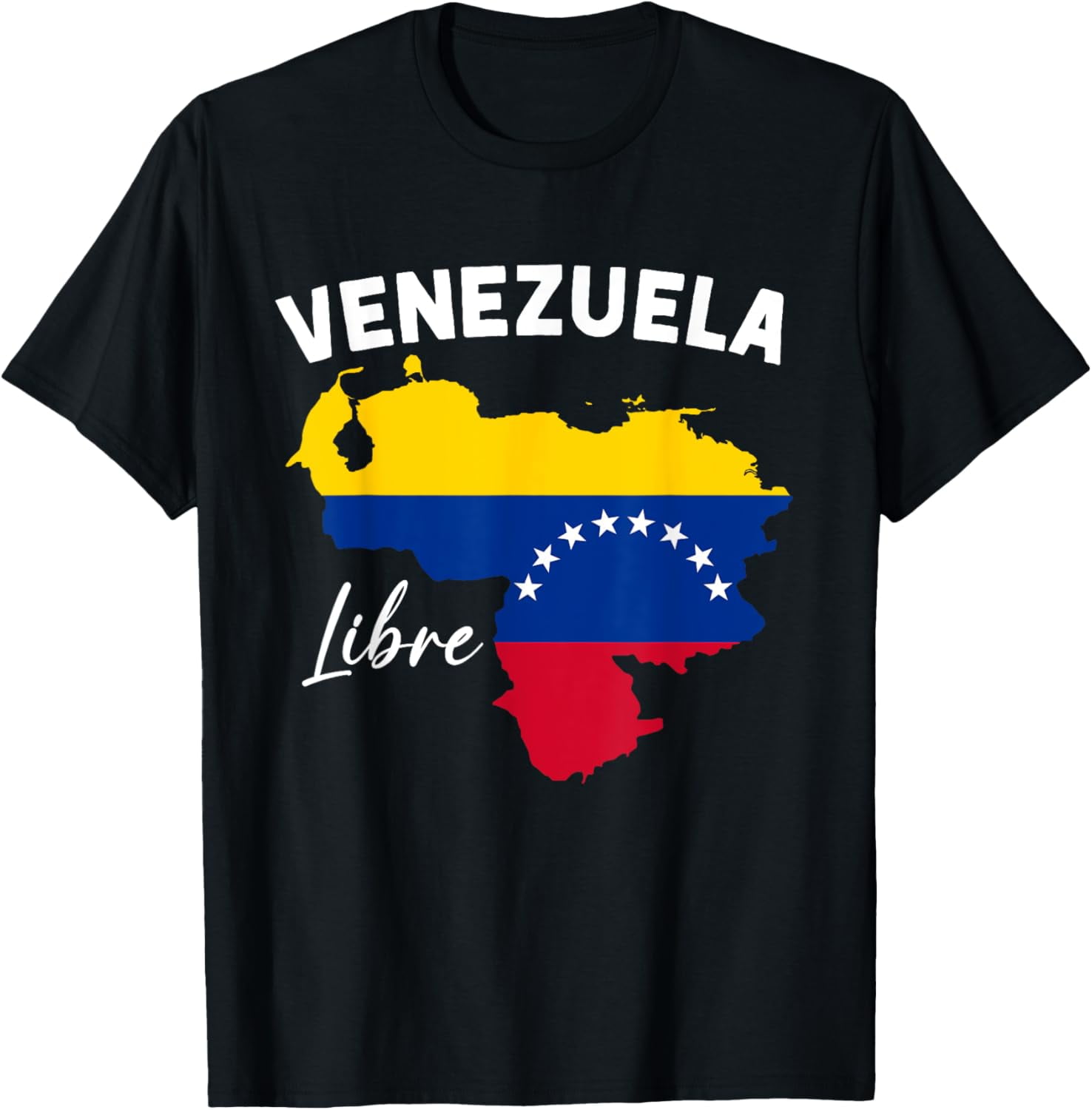 t-shirt Venezuela Flag Map Proud American Venezuelan Venezuela Libre T ...