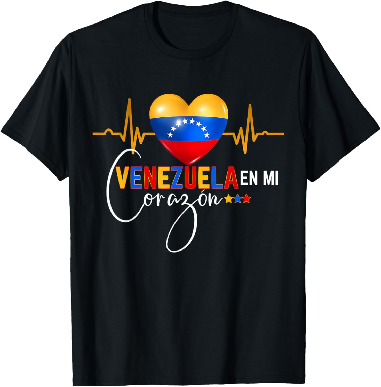 t-shirt Venezuela en el Corazon Venezuelan Venezuela Flag Latin T-Shirt ...