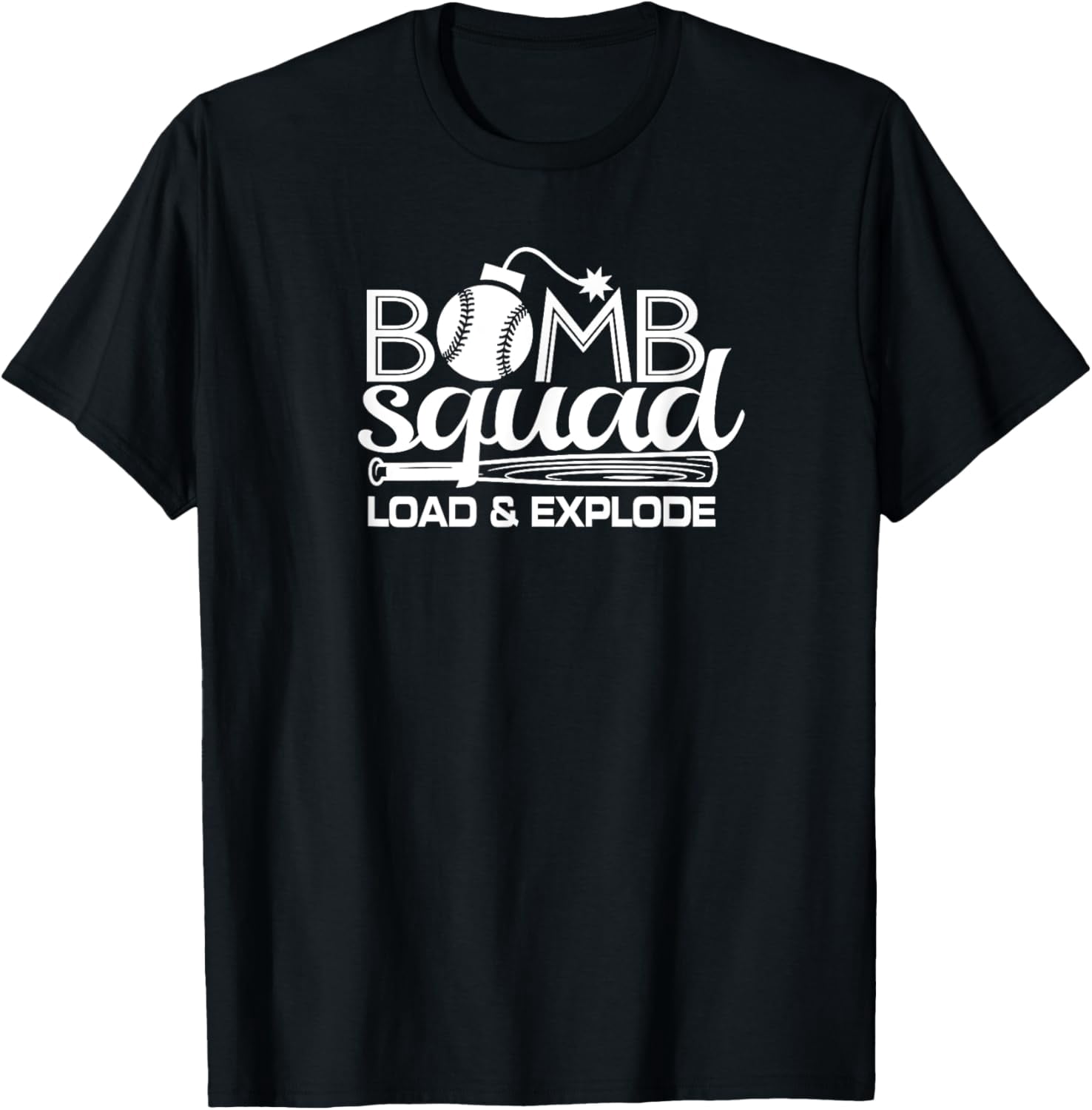 t-shirt Vintage Bomb Squad Dinger Home Run Baseball Softball Hitting T ...