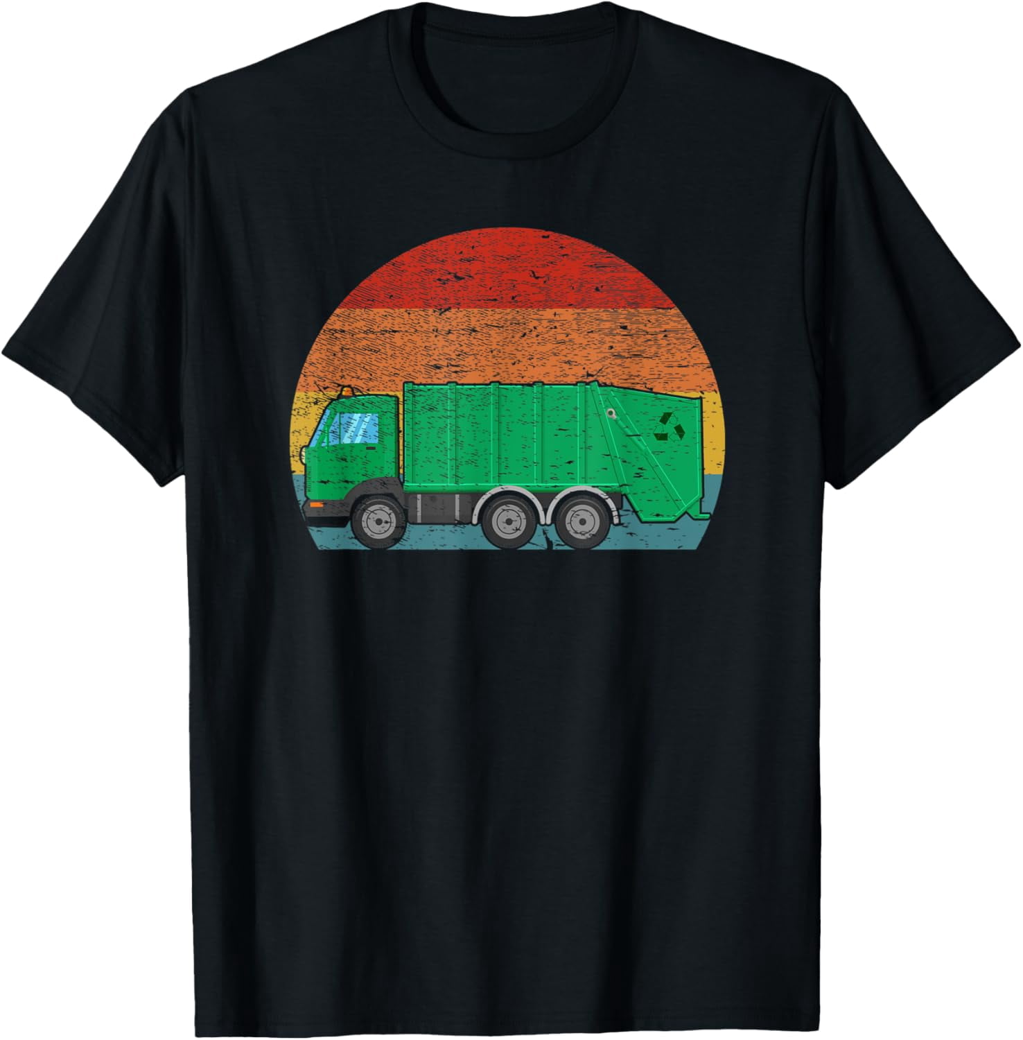 t-shirt Vintage Garbage Truck Design For Kids Men Women Trash Truck T ...