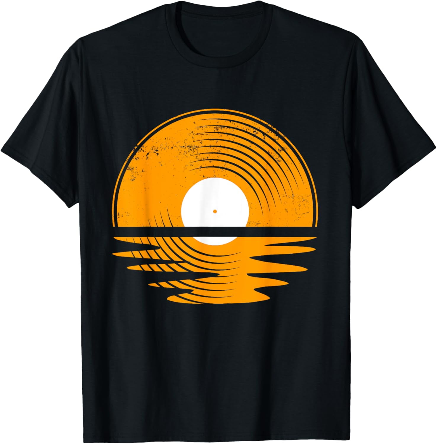 t-shirt Vinyl Record Sunset Retro Vintage Vinyl Record Turntable T ...