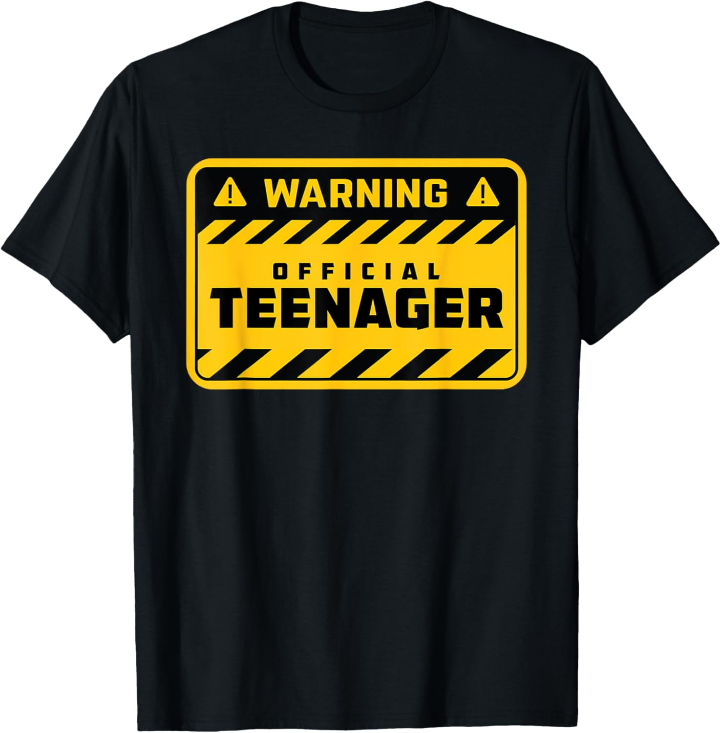t-shirt Warning Official Teenager 13th Birthday 13 Year Old Boy Girl T ...
