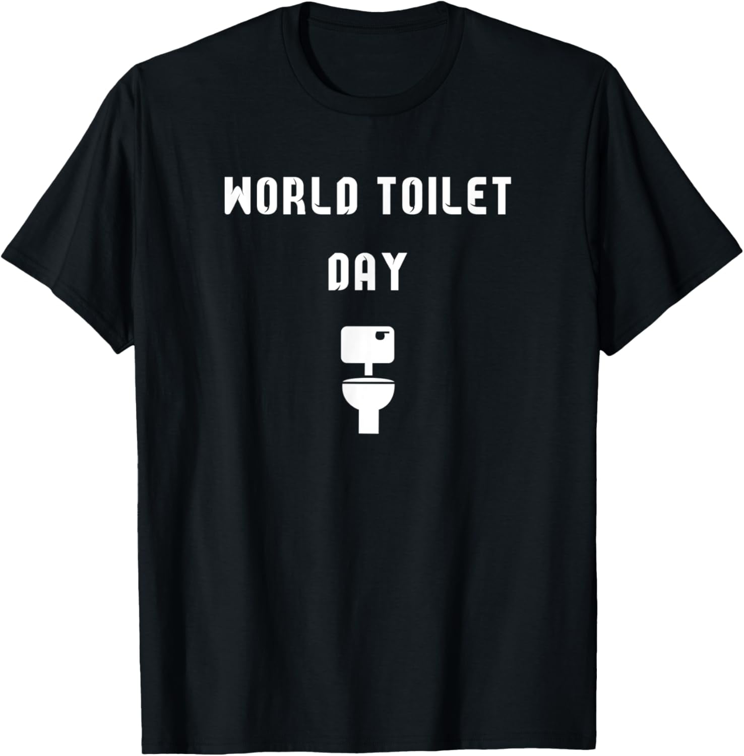 t-shirt World toilet day mens，black，women，funny，journey，Crew Neck ...