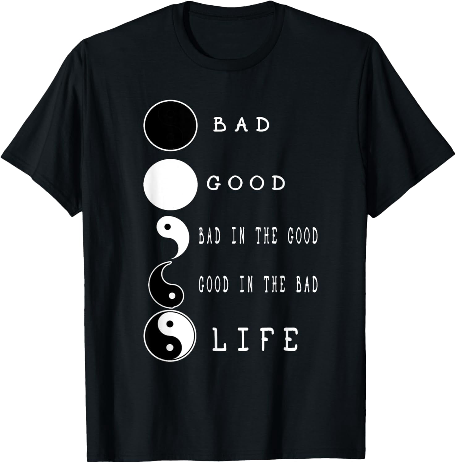 t-shirt Yin Yang Symbol Definition Yin and Yang T-Shirt mens，black ...