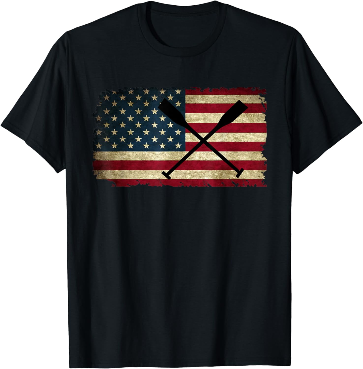 t-shirtCollege Rowing Crew TShirt Row Team Oars American Flag Rower ...