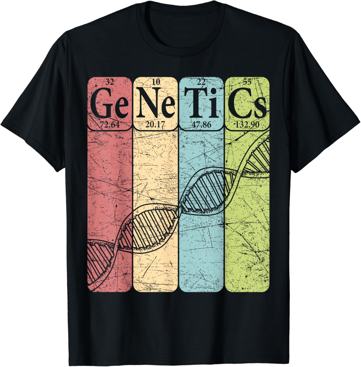 t-shirtDNA Genetics Periodic Table Elements Biologist Retro Genetic T ...