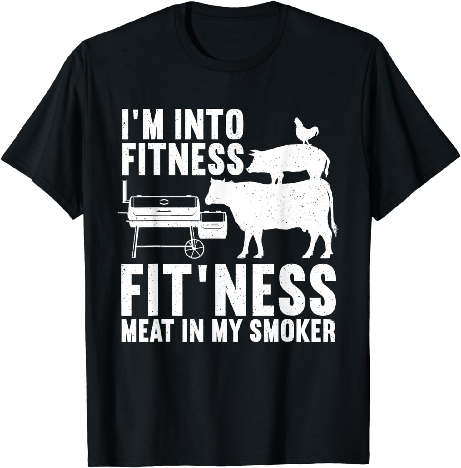 t-shirtFunny BBQ Meat Smoking Art For Men Women Barbeque Griller T ...