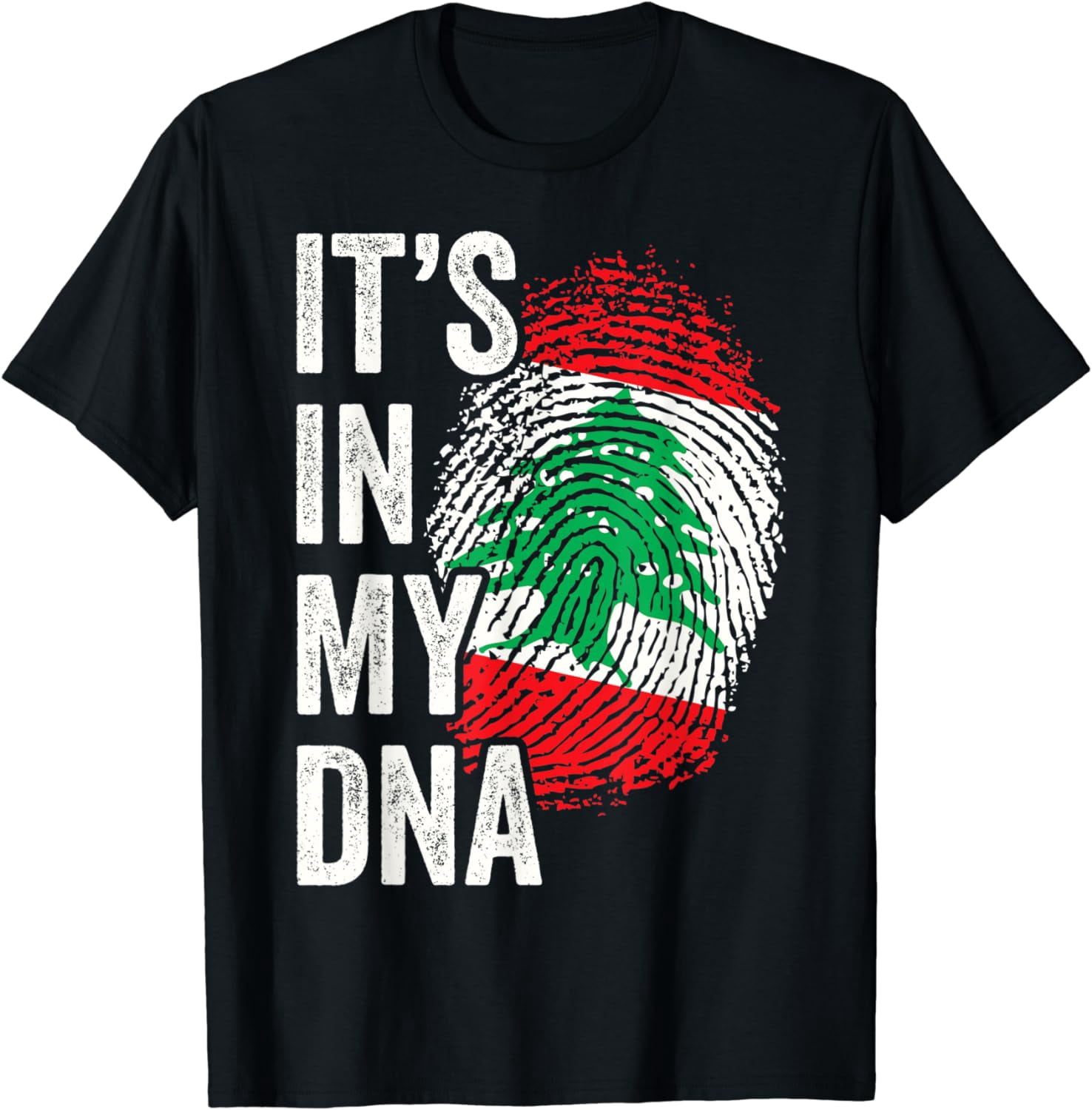 t-shirtITS IN MY DNA Lebanon Flag Lebanese Roots Pride Genetic T-Shirt ...