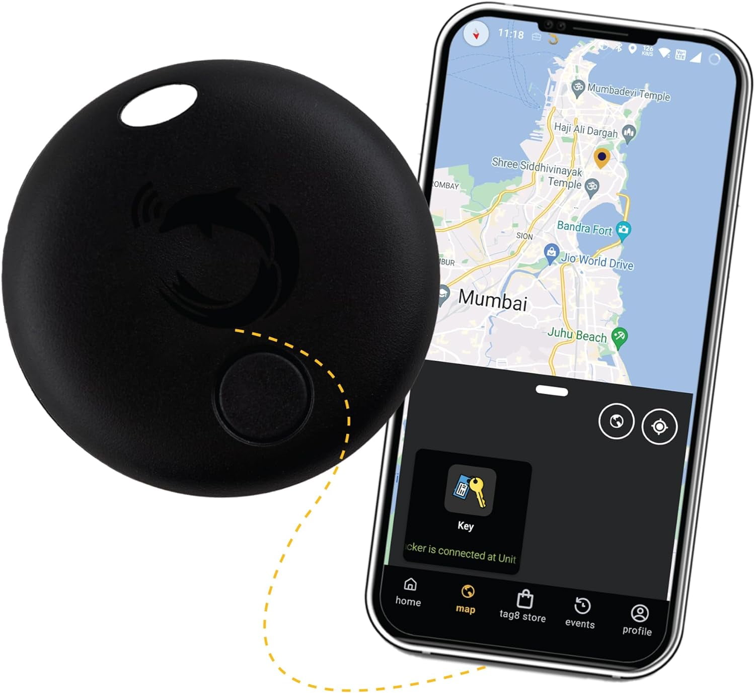 tag8 Dolphin Pro multiutility ble tracker | Key tracker, bag GPS ...