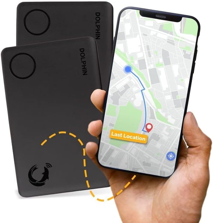 tag8 Dolphin Smart Sleek Card Tracker, Android and iOS Compatible, Alternative to GPS Tracker ...