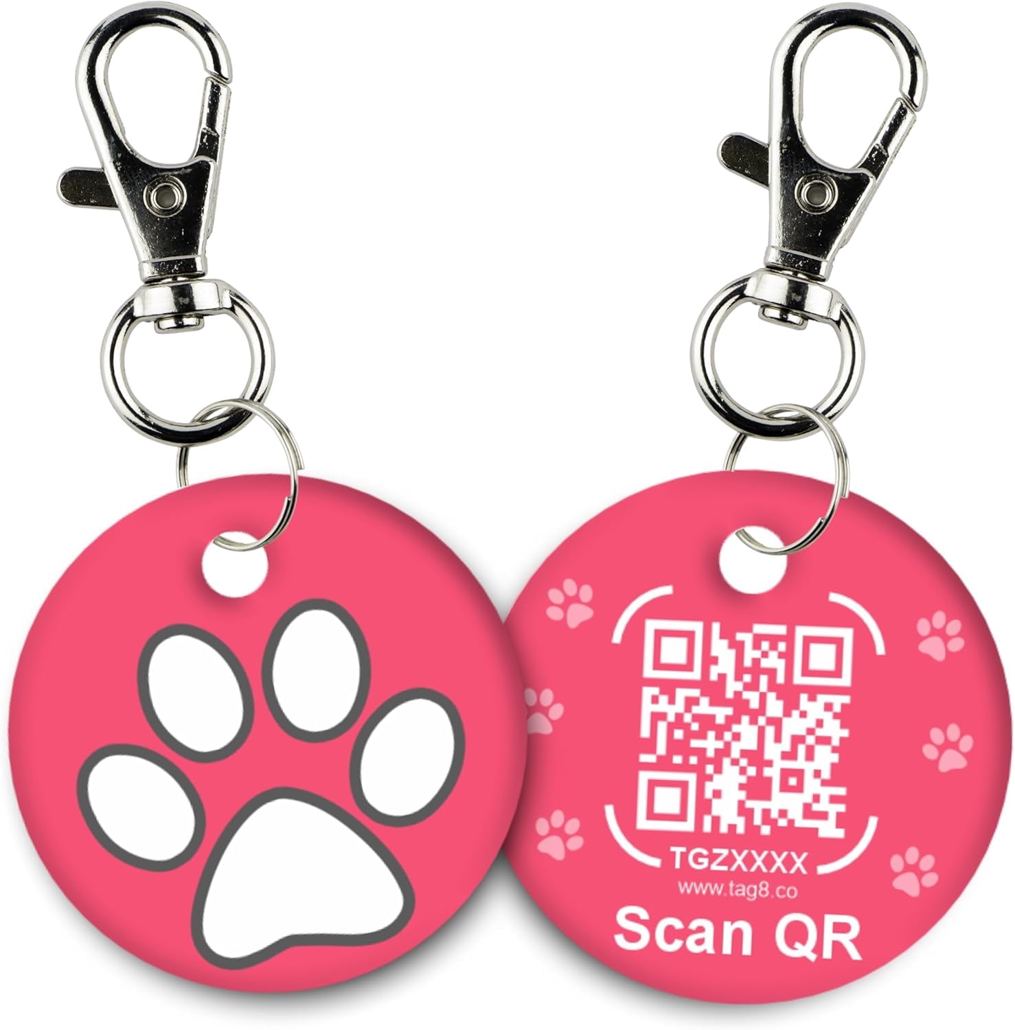 tag8 QR Code ID Tag for Dogs & Cats, Real-Time Scan Alerts, Online Pet ...