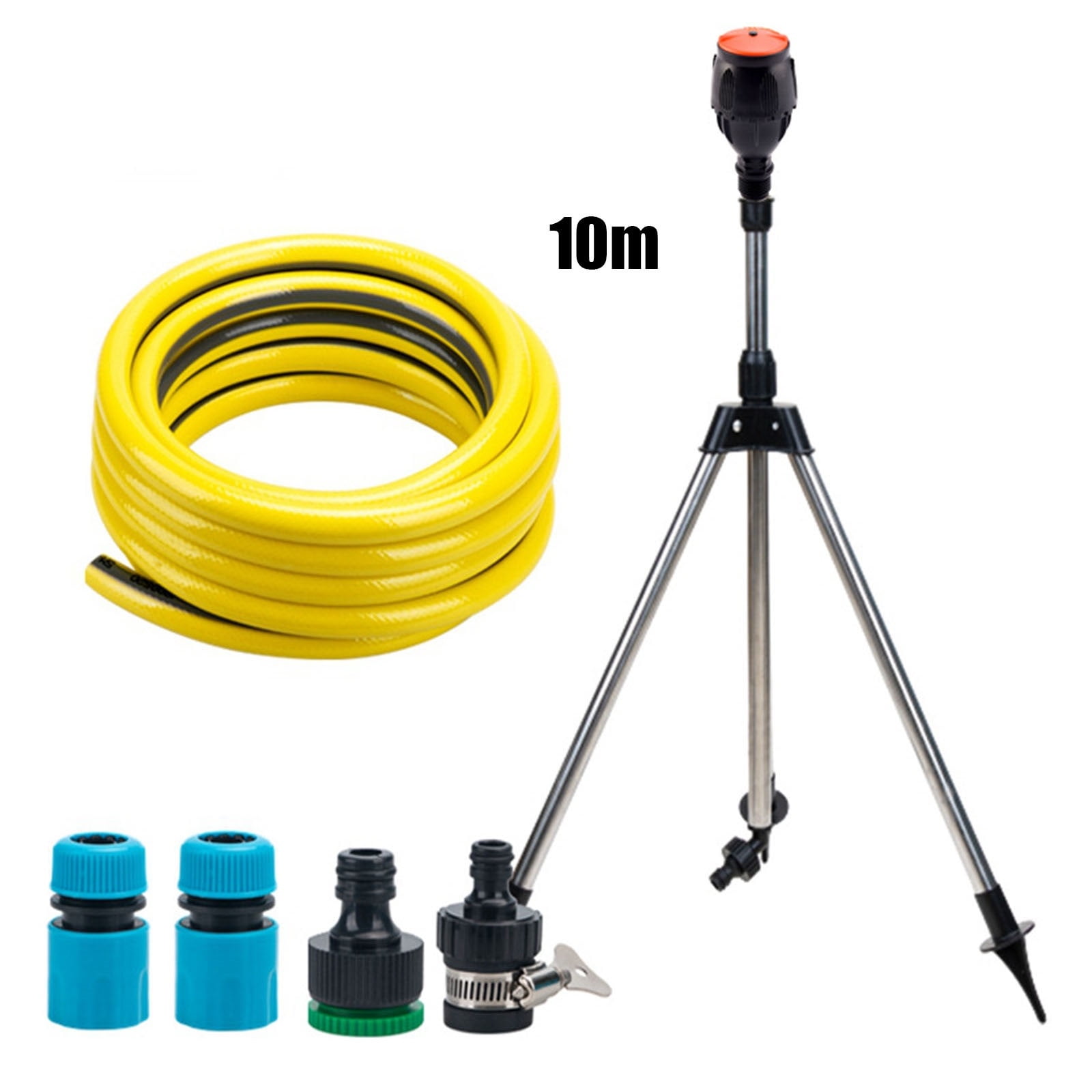Taicans 360° Rotating Tripod Sprinkler Telescoping Water Sprinkler With