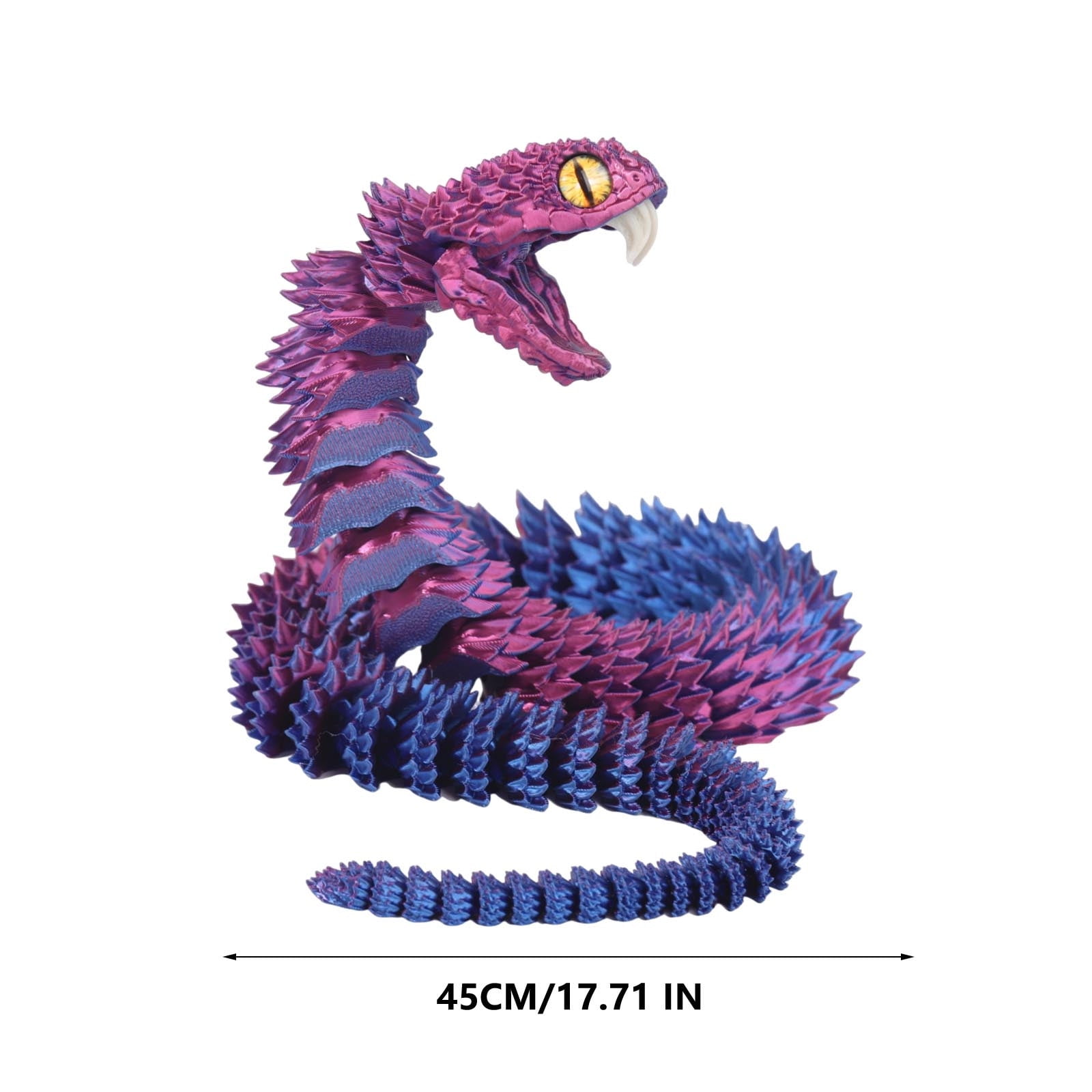 taicans 3D Printed Snake,Large Articulated Snake,Flexible Articulated ...