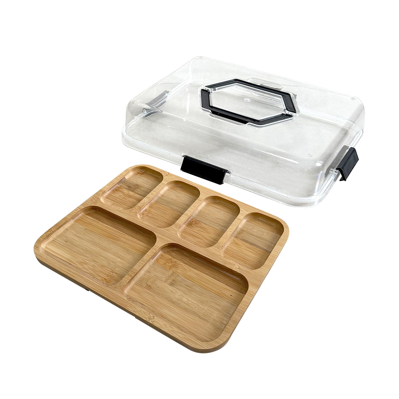 taicans Build-a-Board Cutting Board with Compartments and Clear Locking ...