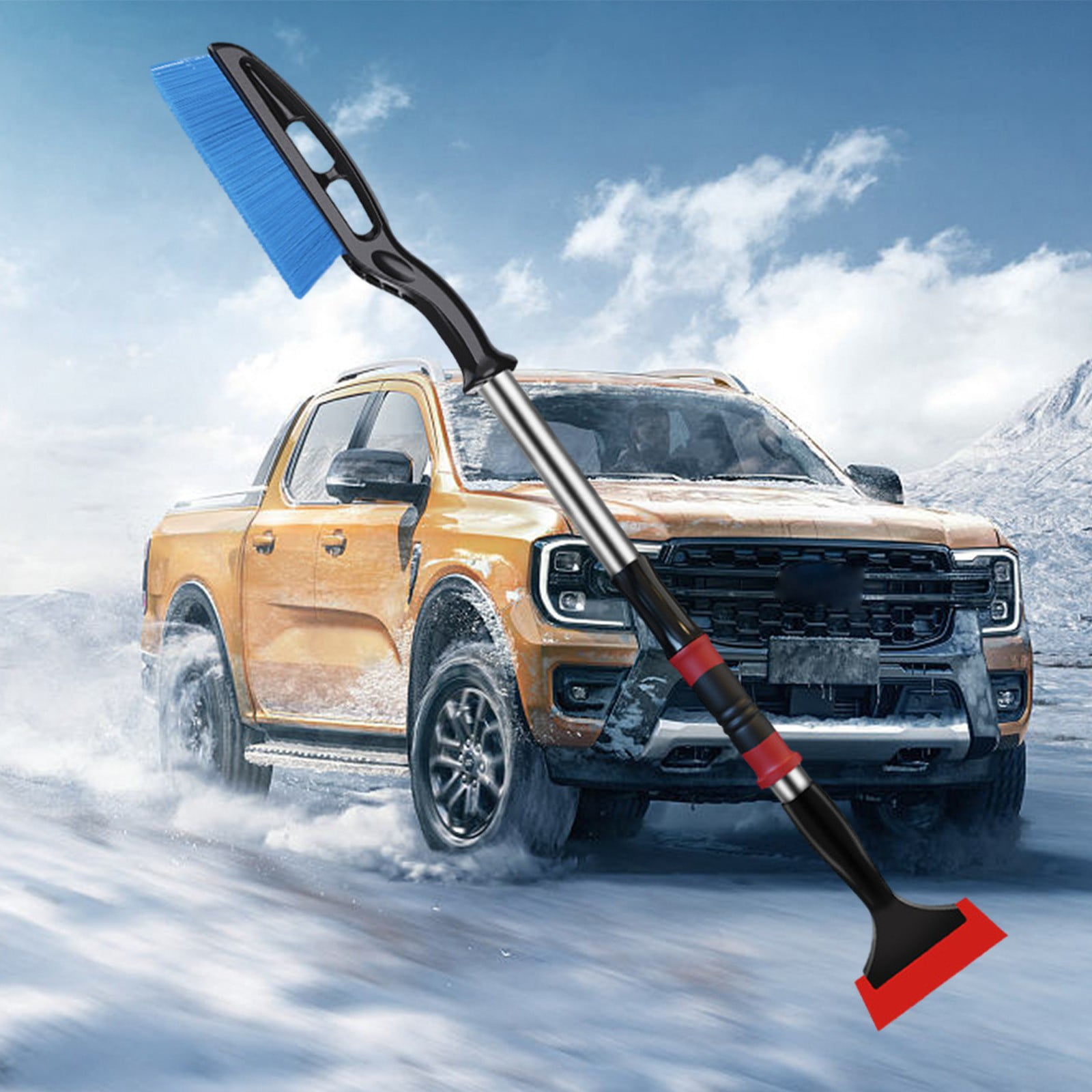taicans Car Snow Brush with Ice Scraper Tool,with Ergonomic Foam Grip ...