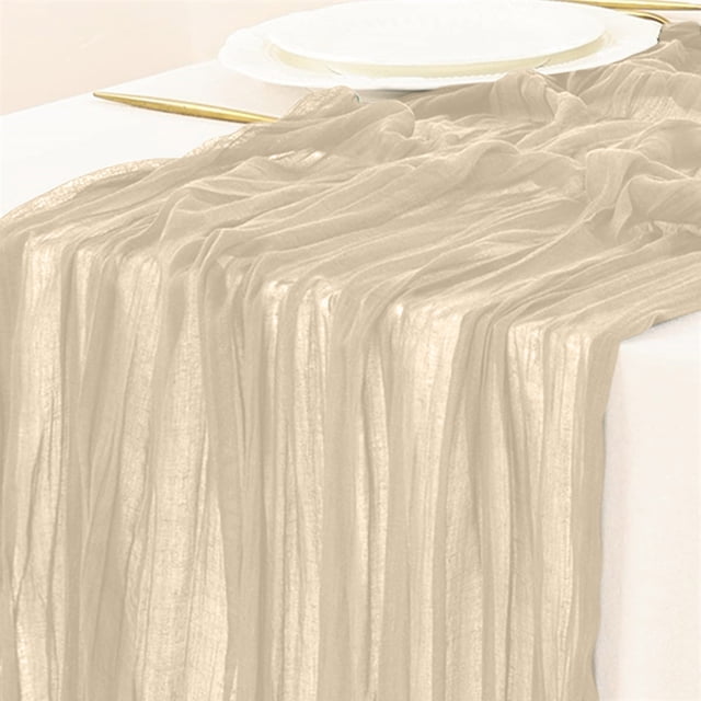 taicans Cheesecloth Table Runner Table Runner Cheese Cloth Runner Boho ...