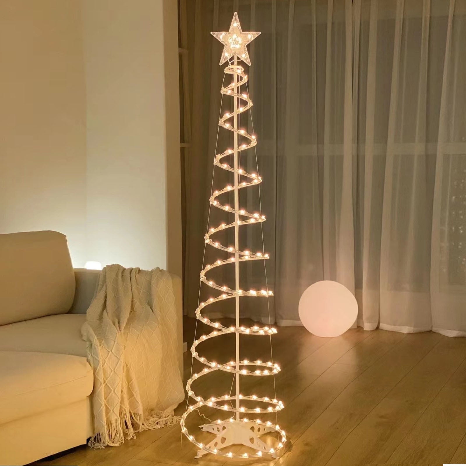 taicans Christmas Spiral Tree Yard Light,Spiral Outdoor Lighted ...