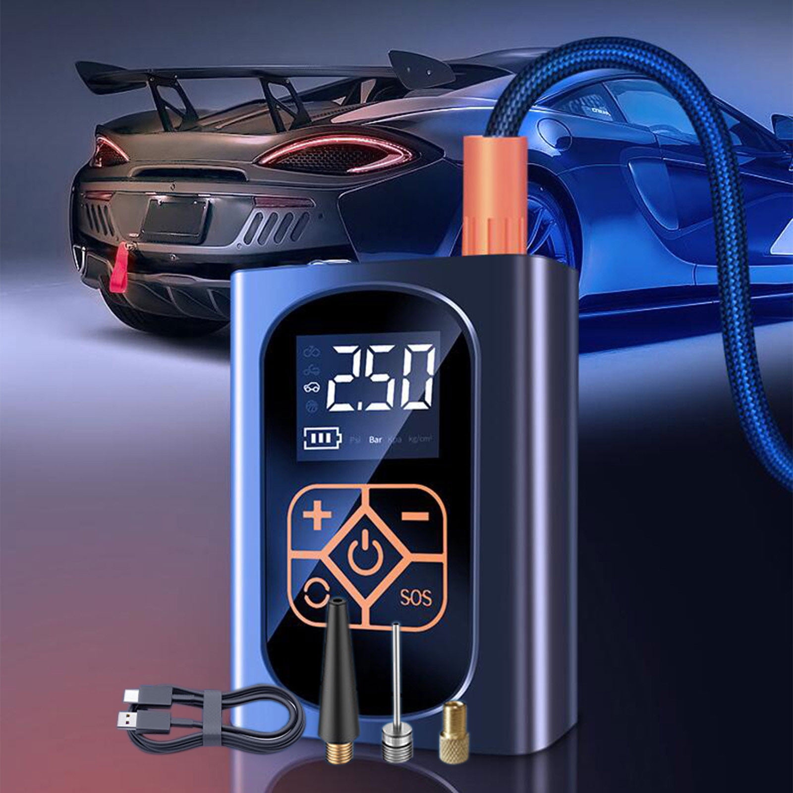 taicans Electric Inflator for Car One Click Smart Pump Tire Inflator ...