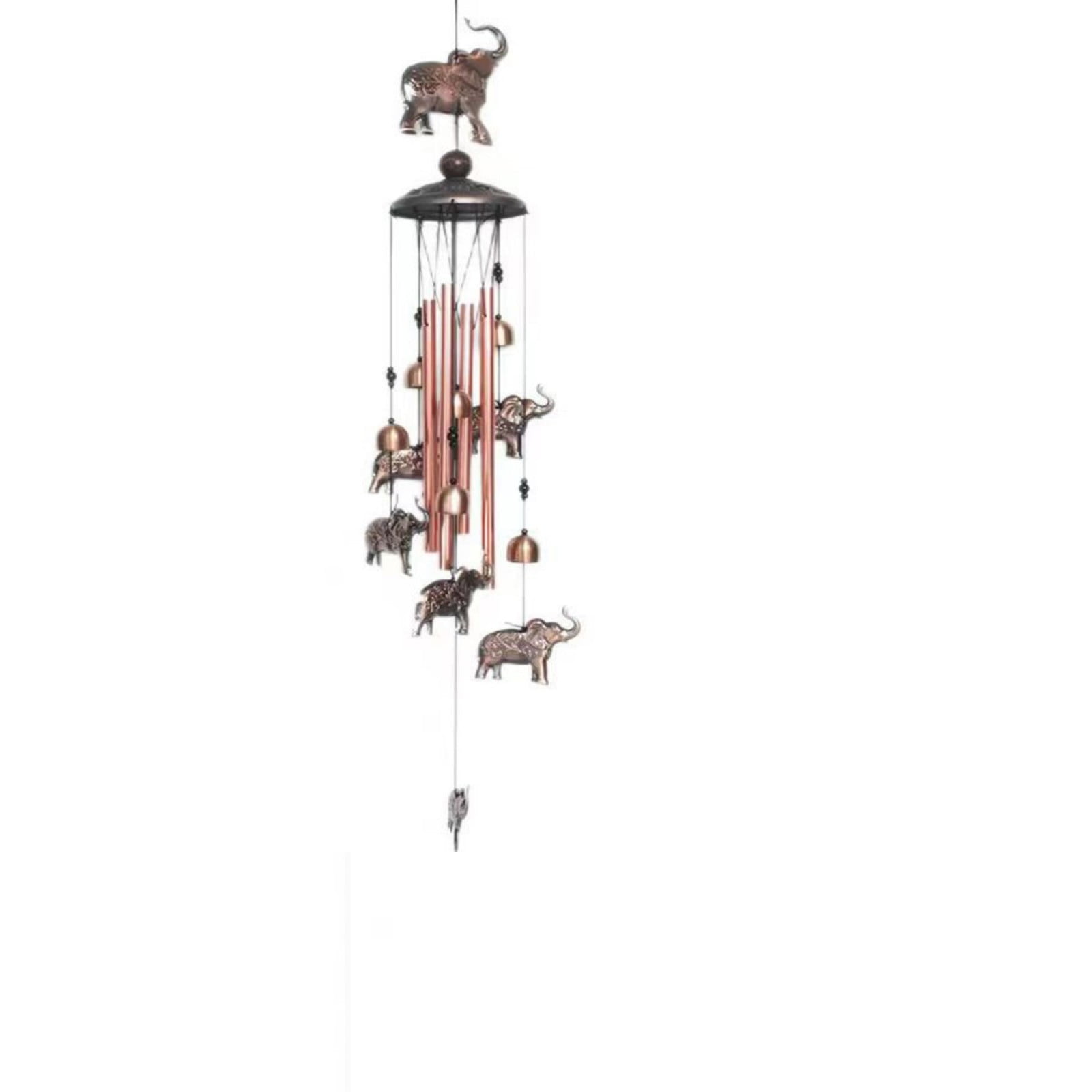 taicans Elephant Wind Chimes Decor,Retro Wind Chimes Bell,Mobile ...