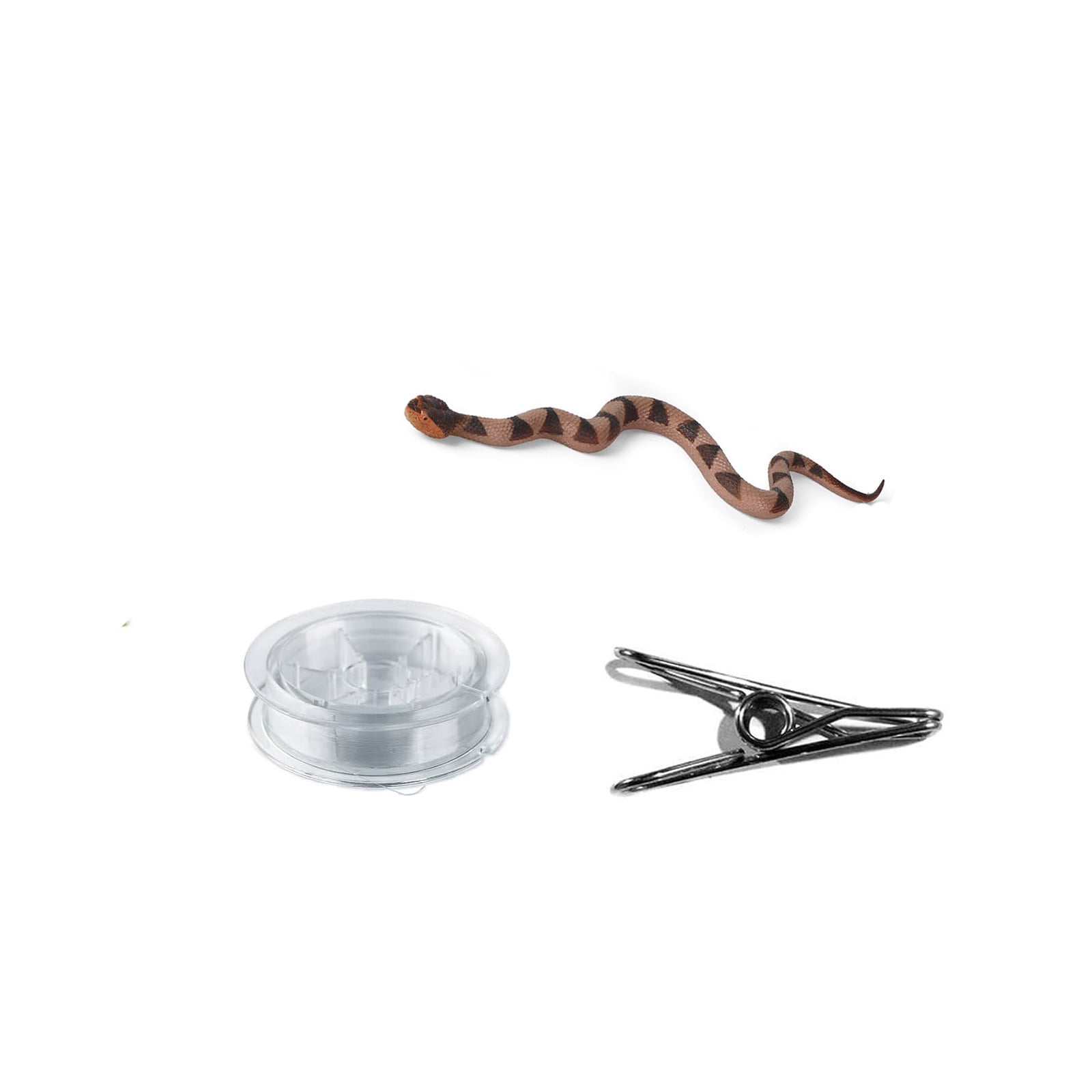 taicans Fake Snake,Snake Prank with String and Clip,Clip On Snake Prank ...