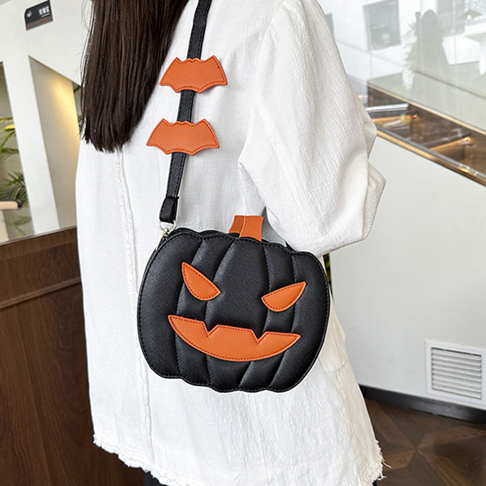 Taicans Halloween Purse,Pumpkin Crossbody Bag Purse,Novelty Pumpkin ...