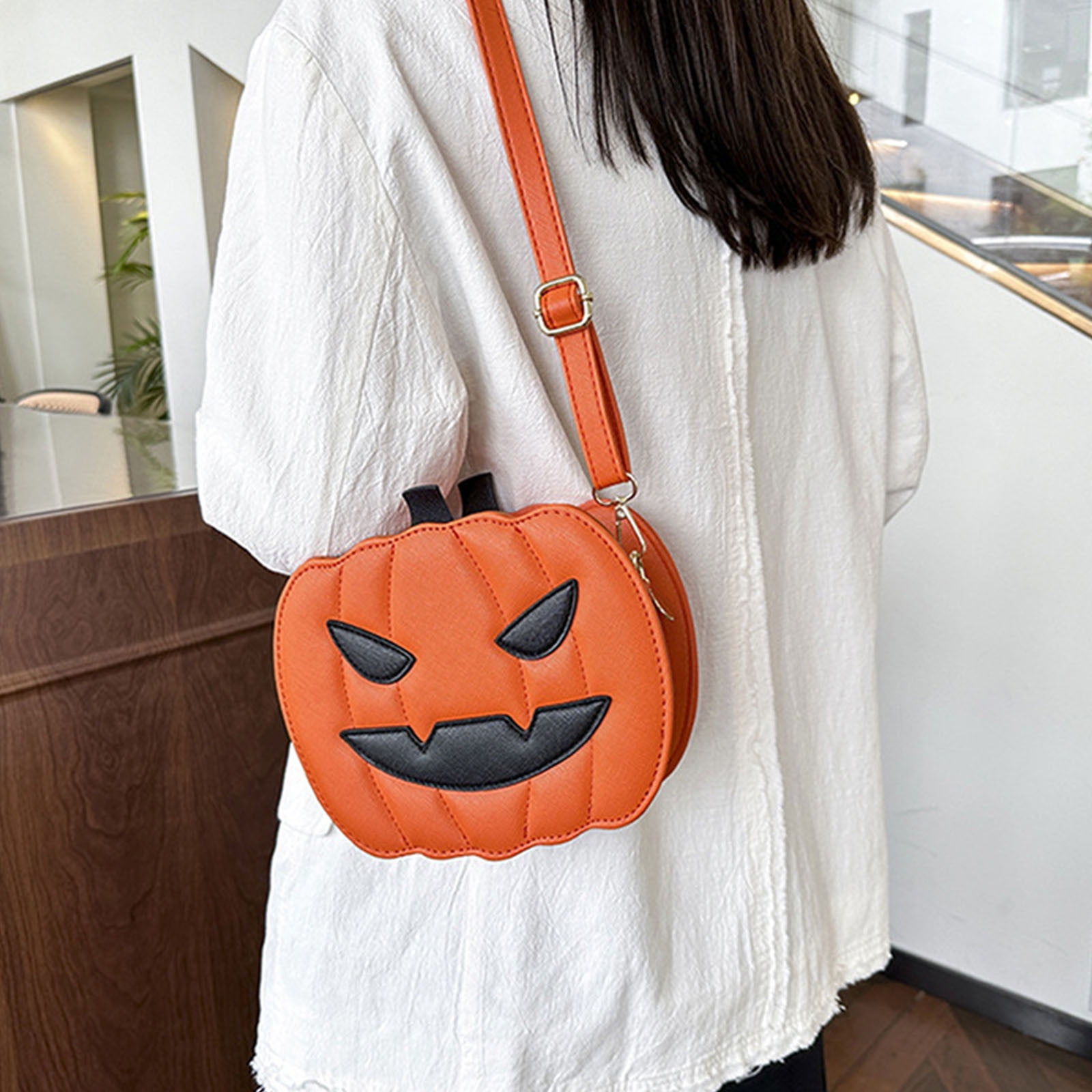 Taicans Halloween Purse,Pumpkin Crossbody Bag Purse,Novelty Pumpkin ...