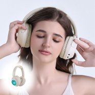SoundPlay Bluetooth Wireless Headphones, Foldable Over-Ear, Built-in ...