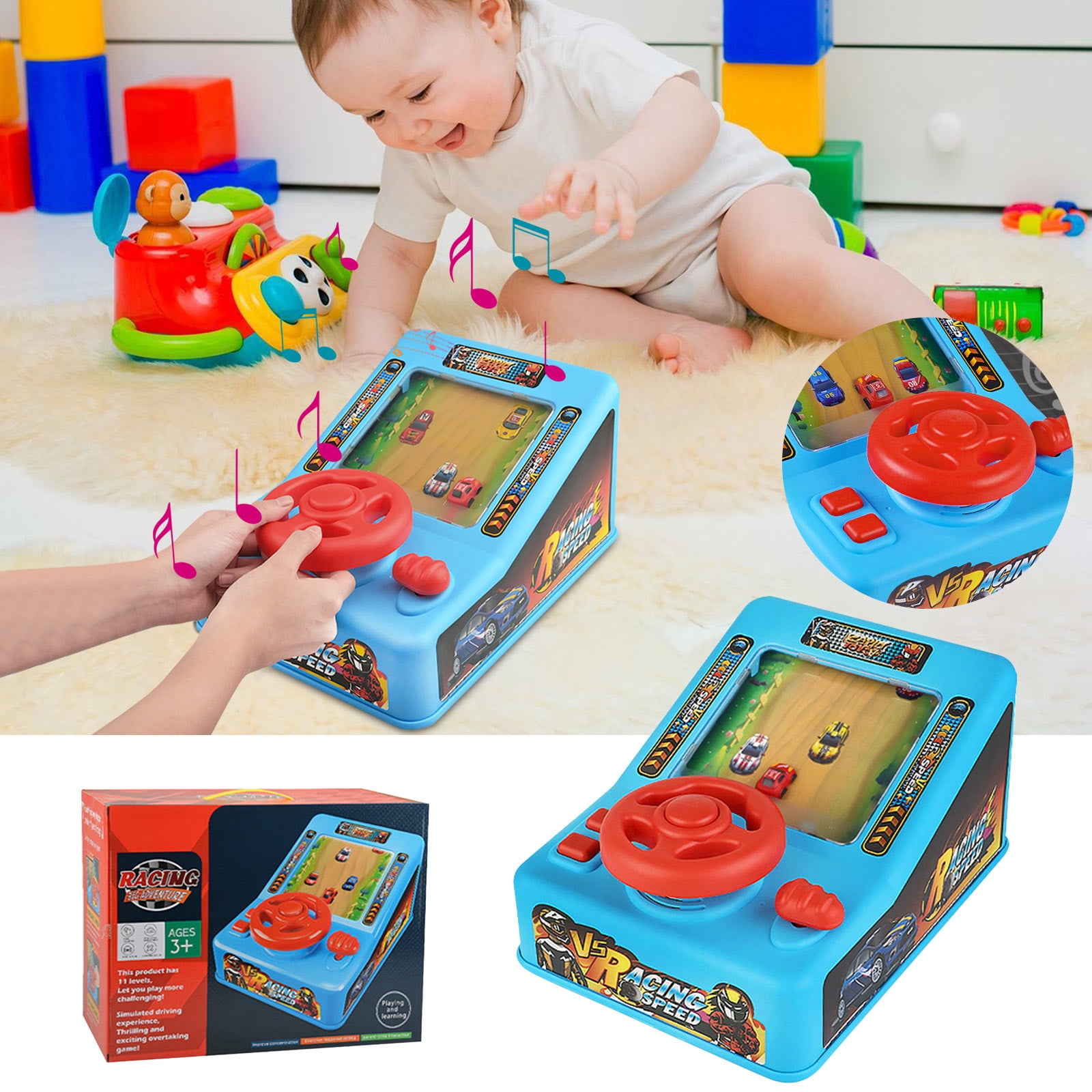 taicans Racing Dashboard Toy Dashboard Drive Toy Sound Driving ...