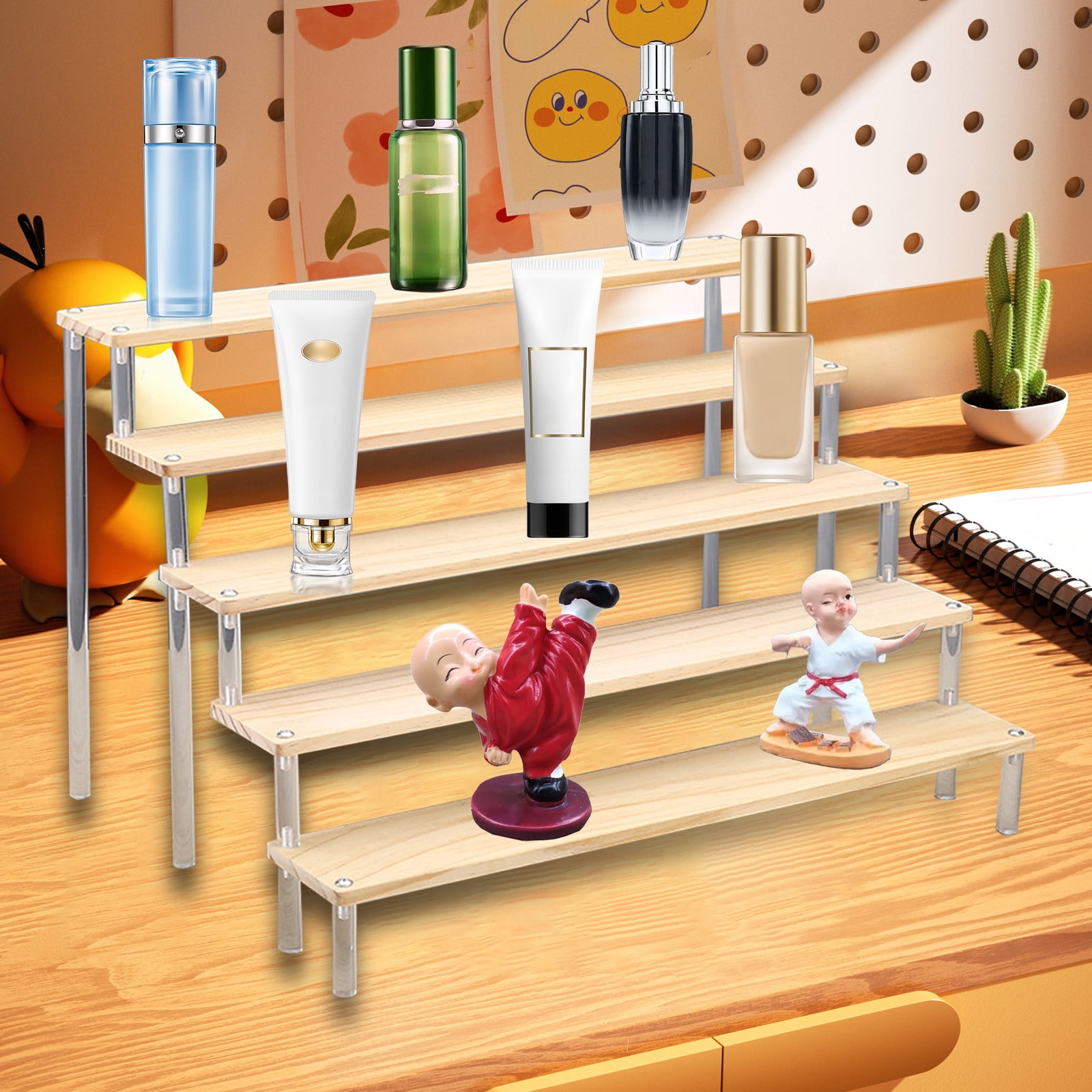 taicans Solid Wood Acrylic Display Racks Artifacts Ladder Racks Display ...