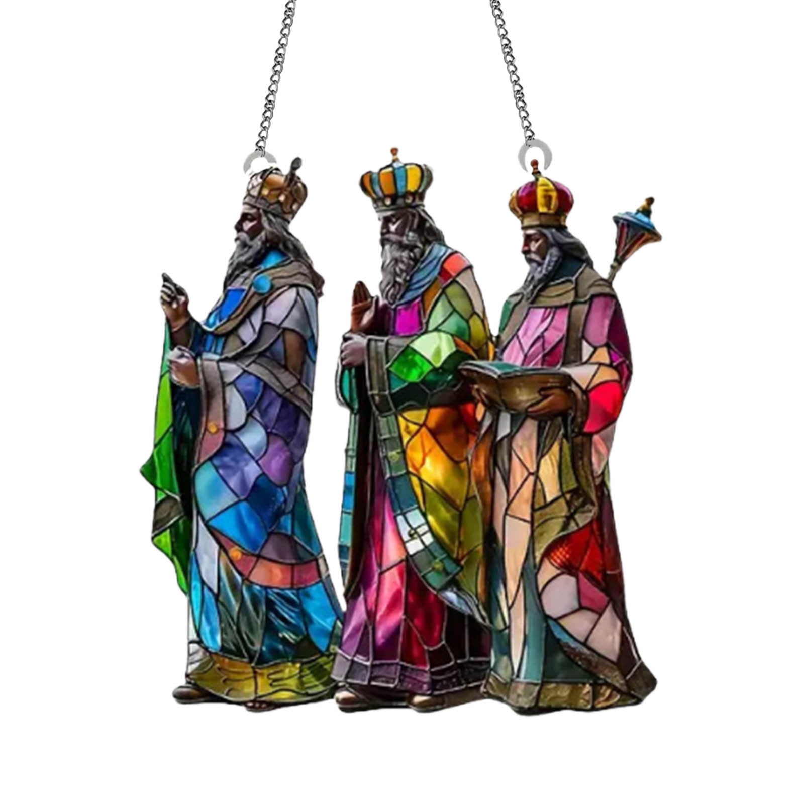taicans Sun Catcher,King Stained Glass Sun Catcher Window Hanging ...