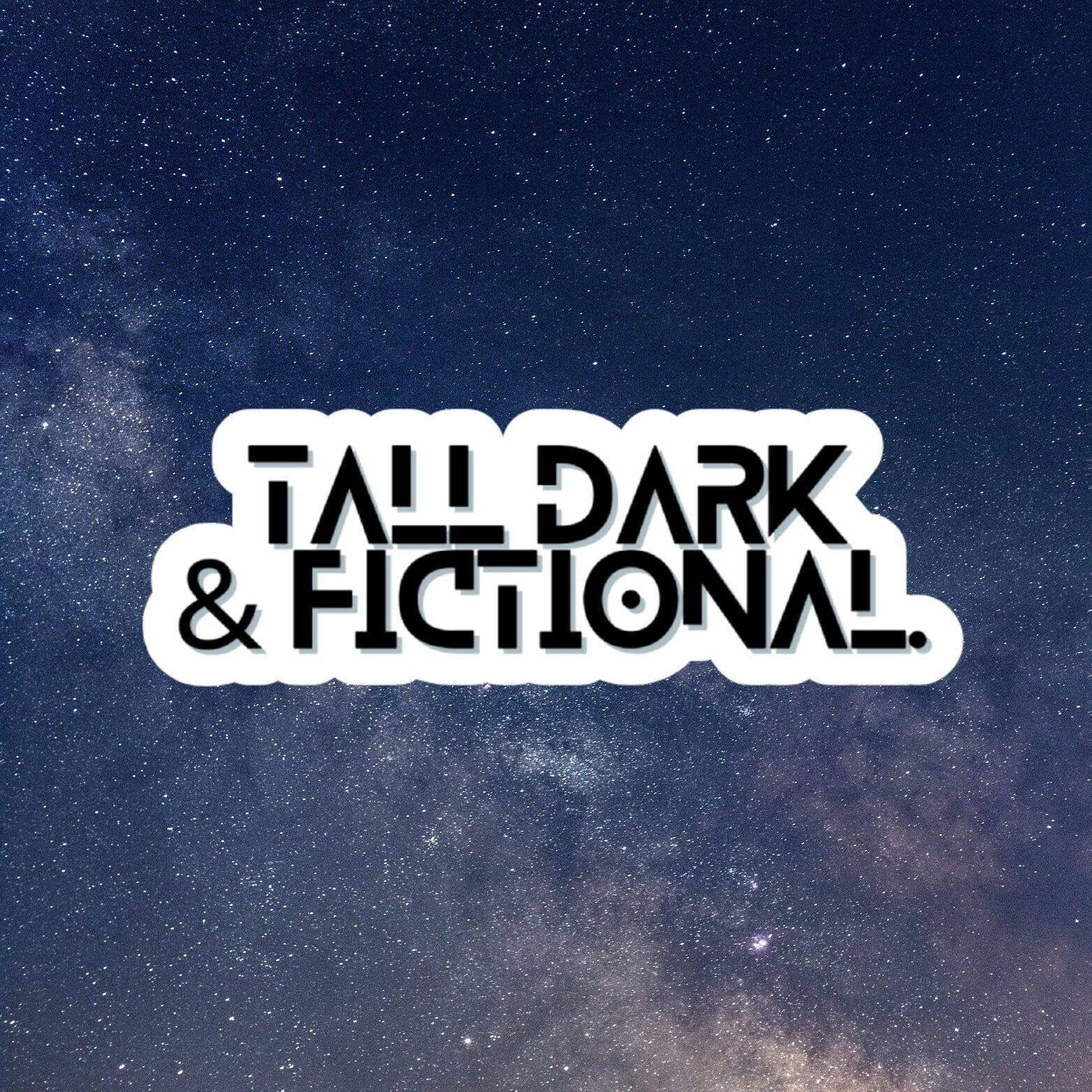 tall dark fictional, Bookish Stickers, book club gift, water bottle ...