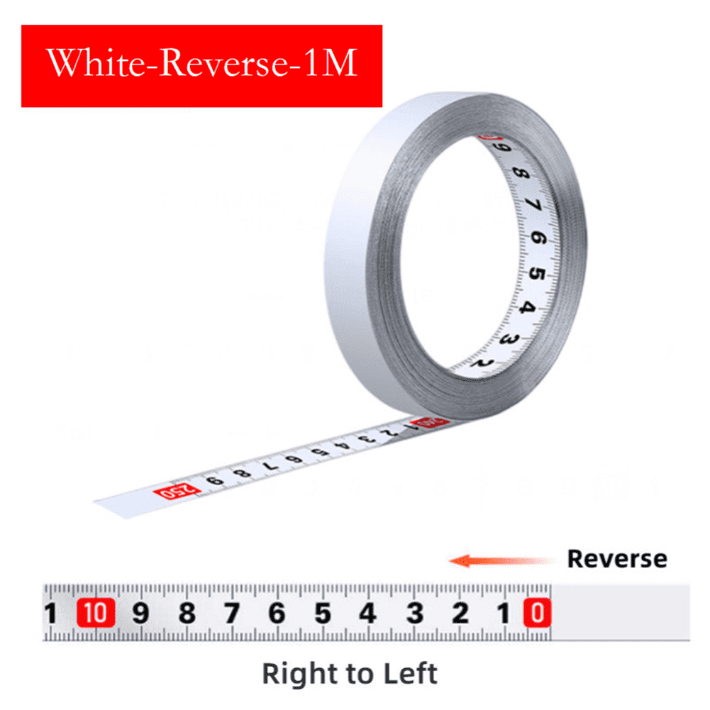 tape measure stainless steel workbench ruler with tape DIY 1m-reverse ...
