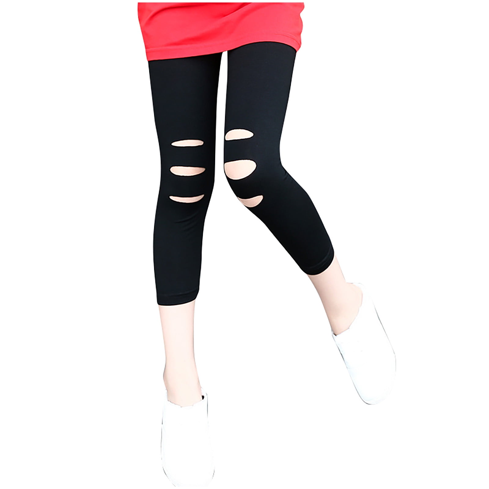 tarylea Baby Clothes Toddler Girls Capri Leggings Cut out High Waisted ...